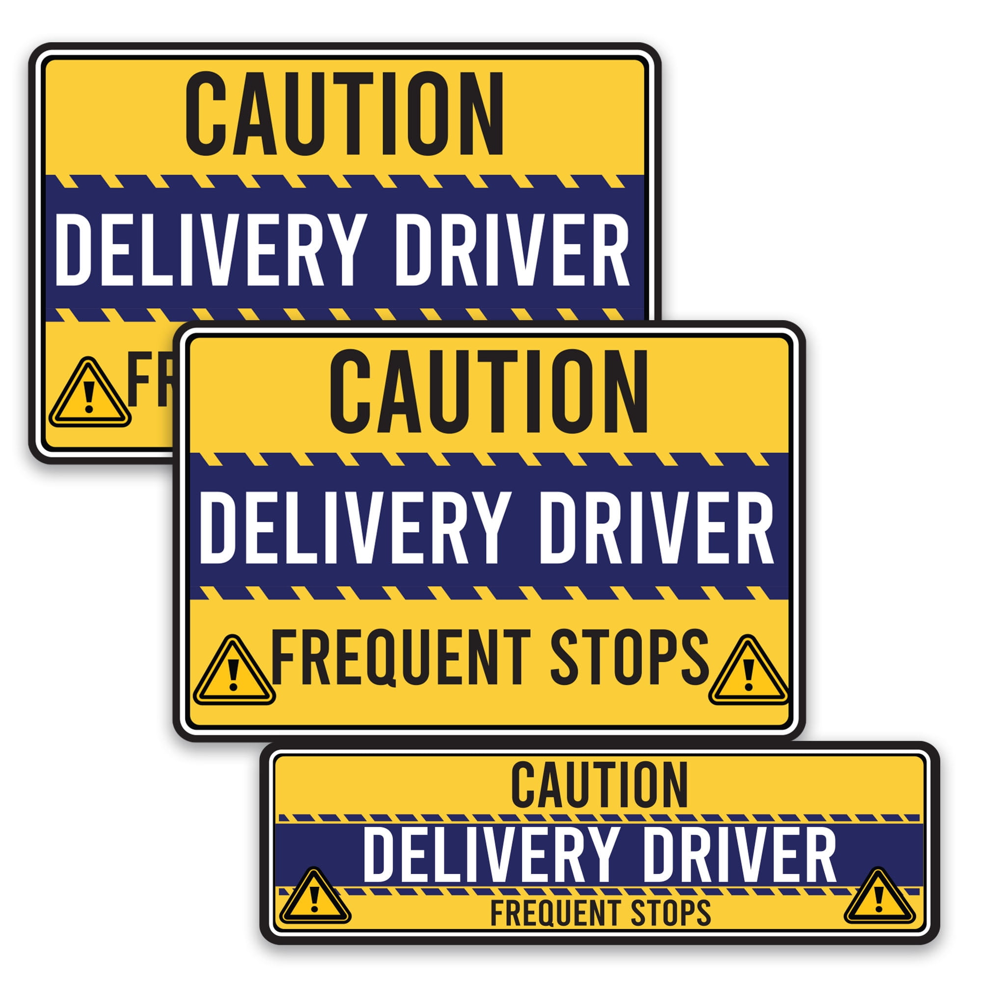 Magnet Me Up Caution Frequent Stops Delivery Driver Magnet, 3 Pack ...