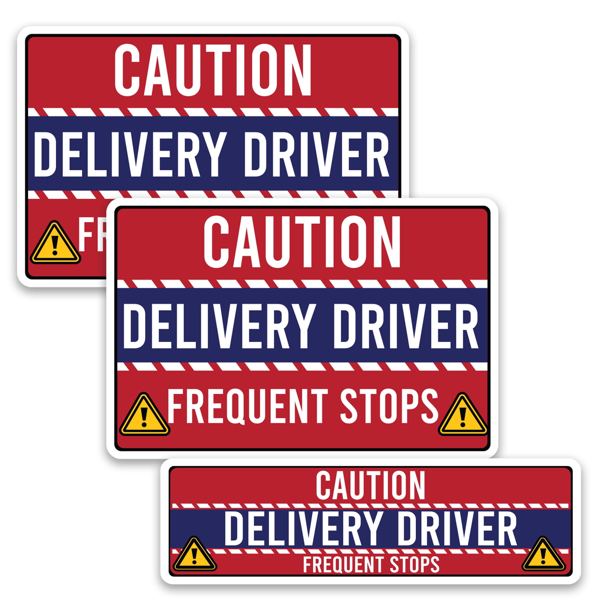 Magnet Me Up Caution Frequent Stops Delivery Driver Magnet Decal, 3 PK ...