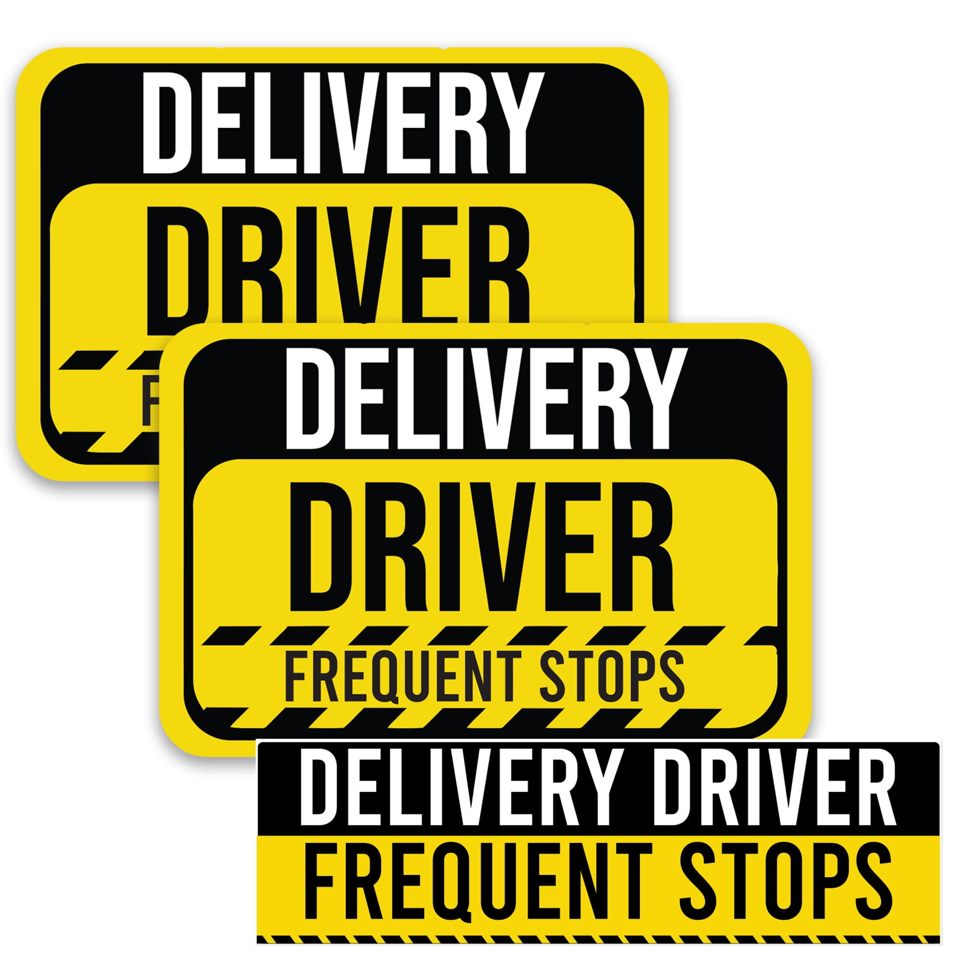 Magnet Me Up Caution Frequent Stops Delivery Driver Magnet Decal, 3 PK ...