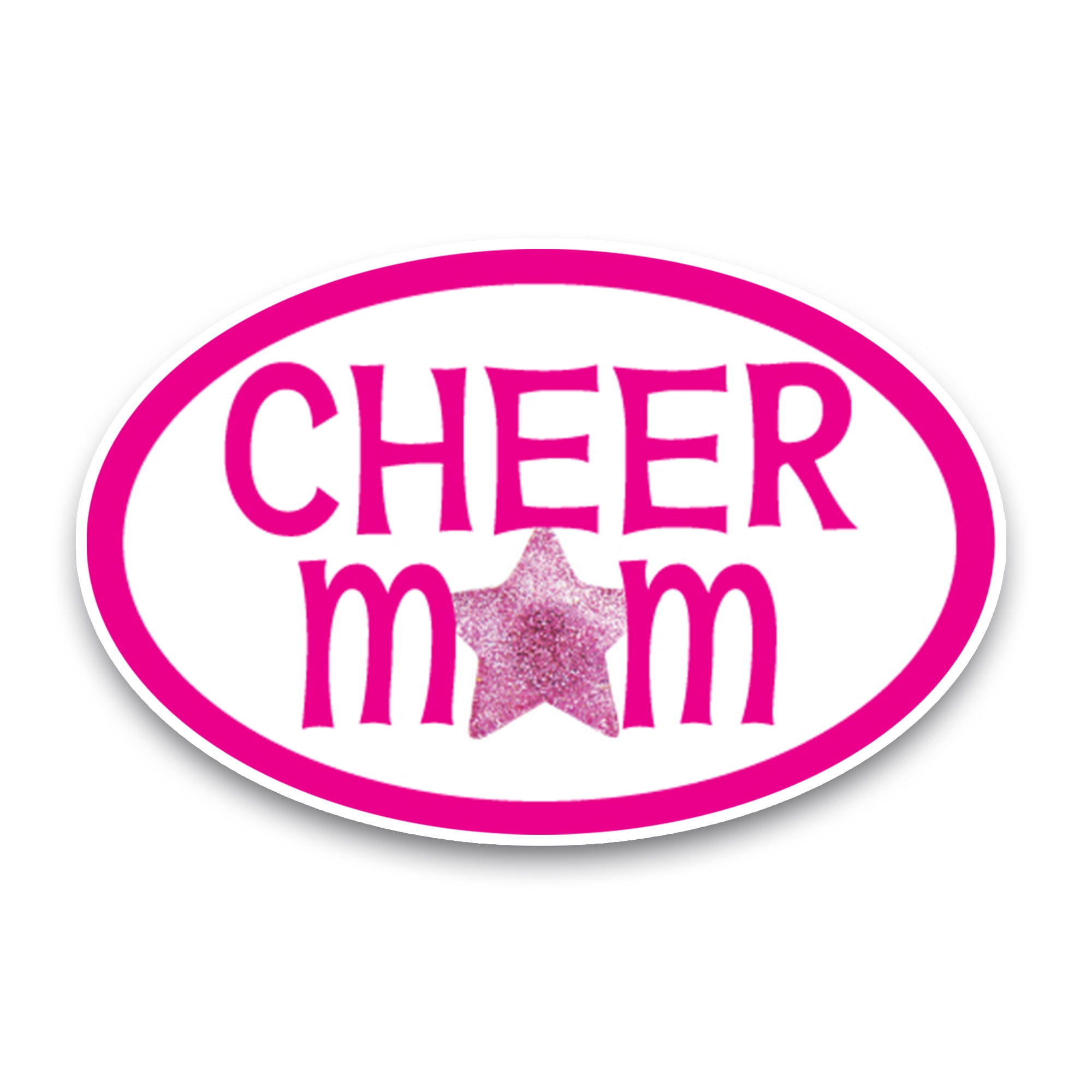 Magnet Me Up Cheer Mom Sports Oval Magnet Decal, 4x6 Inc, Vinyl ...
