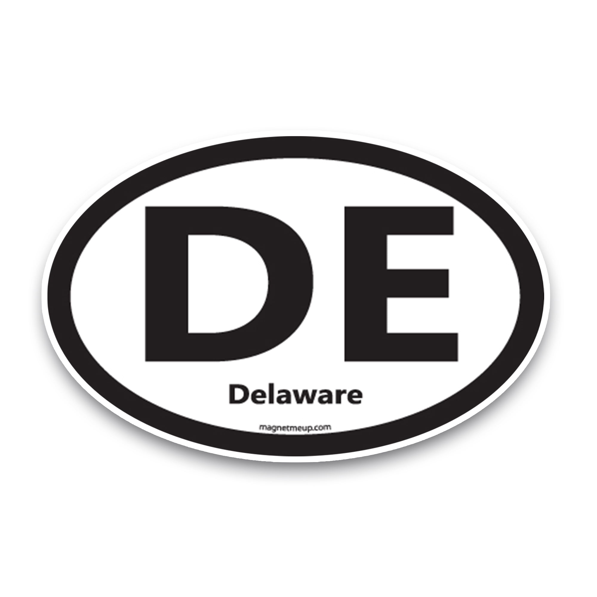 Magnet Me Up DE Delaware US State Oval Magnet Decal, 4x6 In, Vinyl ...