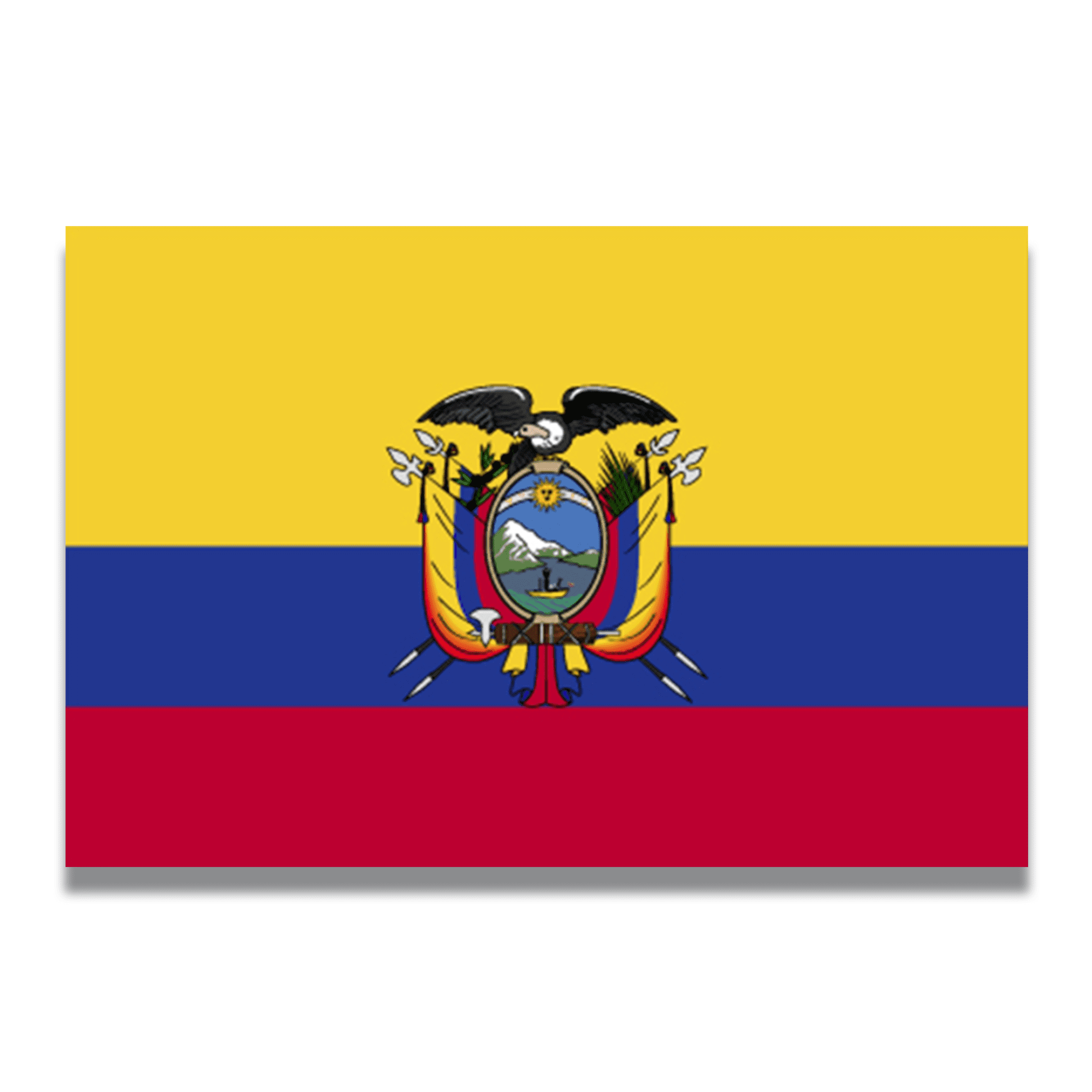 Magnet Me Up Ecuador Ecuadorian Flag Vinyl Automotive Magnet Decal, 4x6 ...