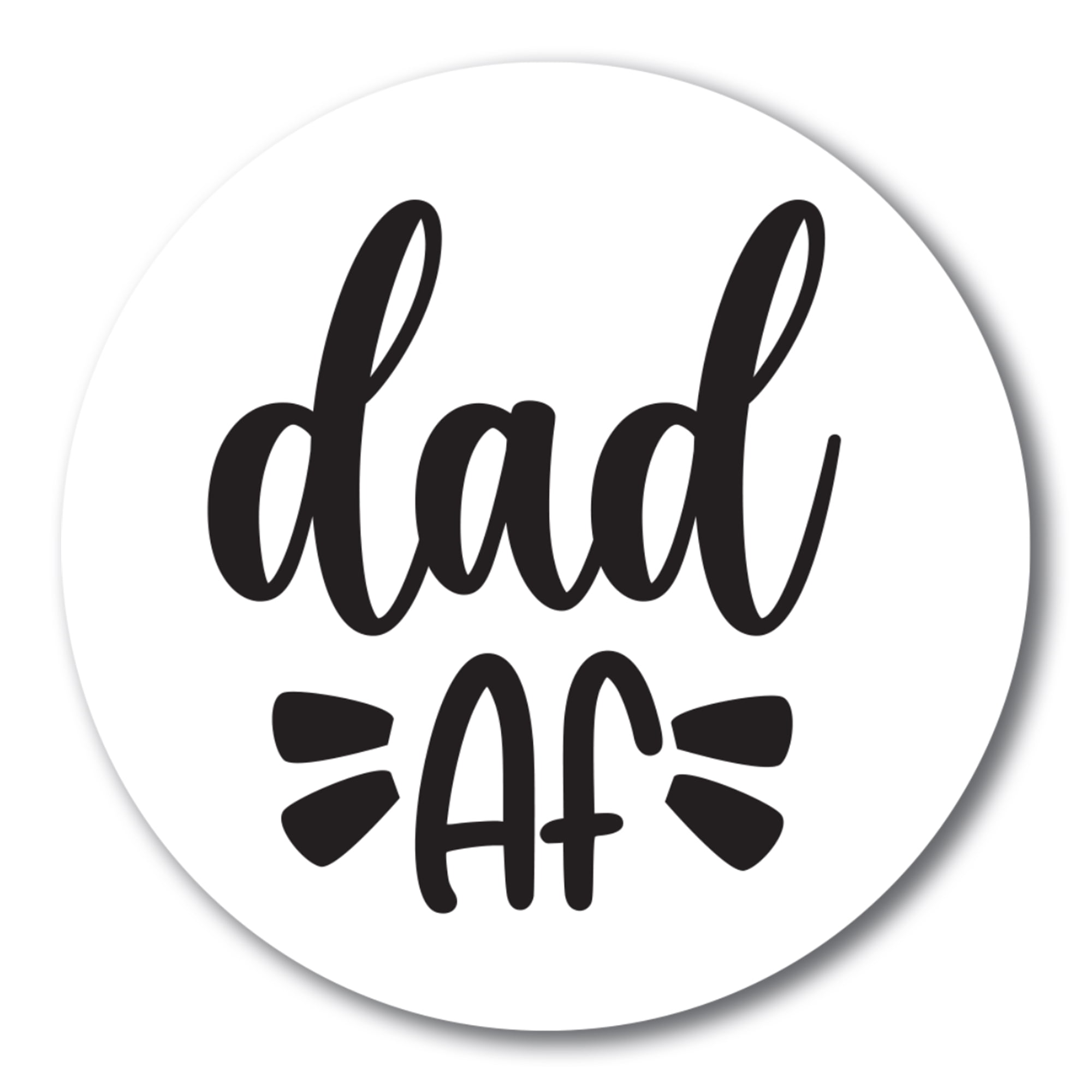 Magnet Me Up Funny Cute Dad AF Magnet Decal, 5 Inch, Automotive Magnet ...