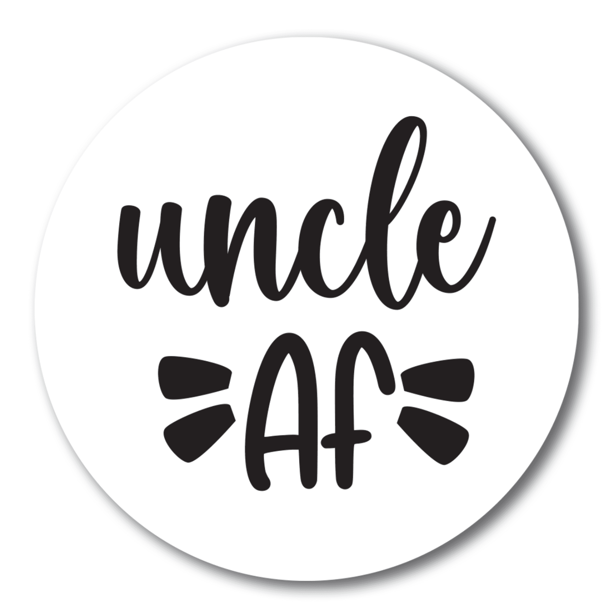 Magnet Me Up Funny Cute Uncle AF Magnet Decal, 5 Inch, Automotive ...