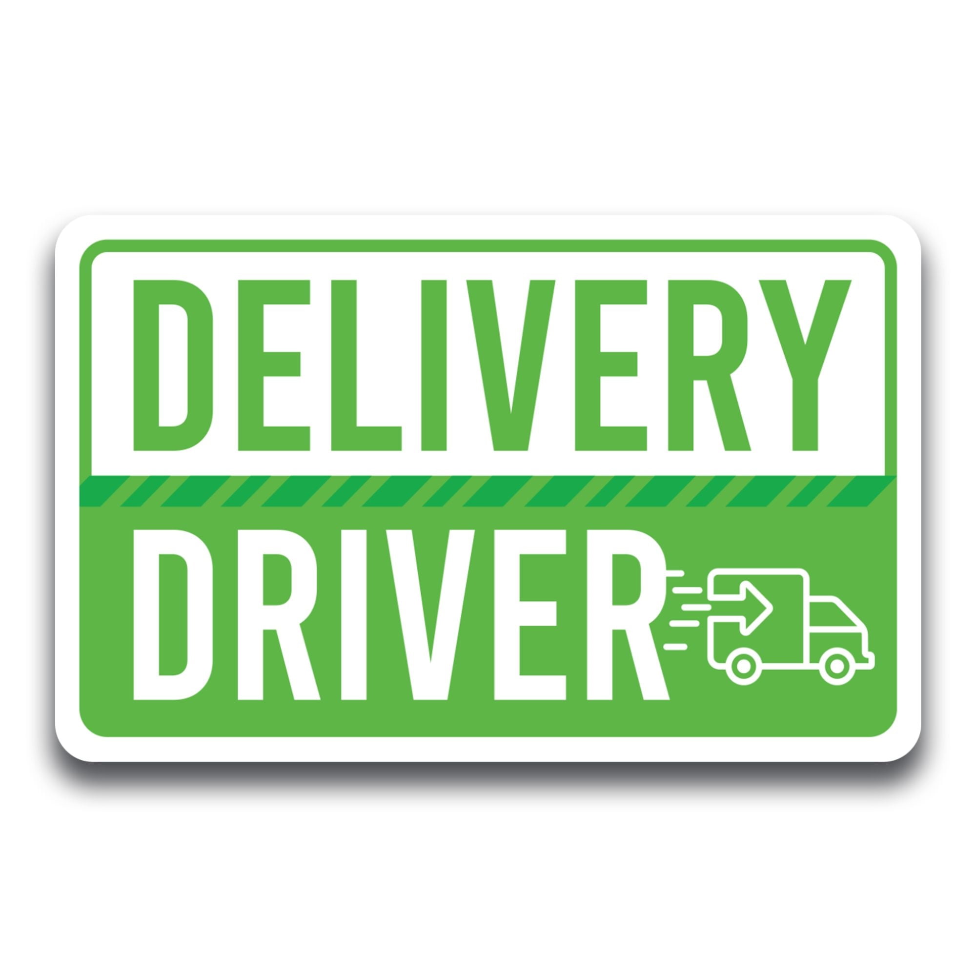 Magnet Me Up Green Delivery Driver Frequent Stops Magnet Decal, 5x8 ...