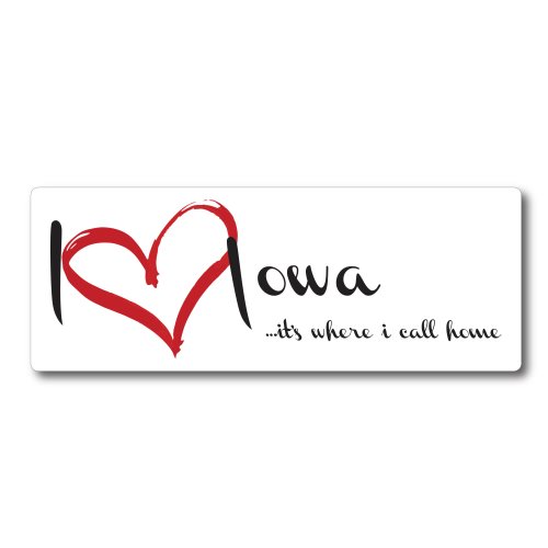 Magnet Me Up I Love Iowa, It's Where I Call Home US State Vinyl Magnet ...