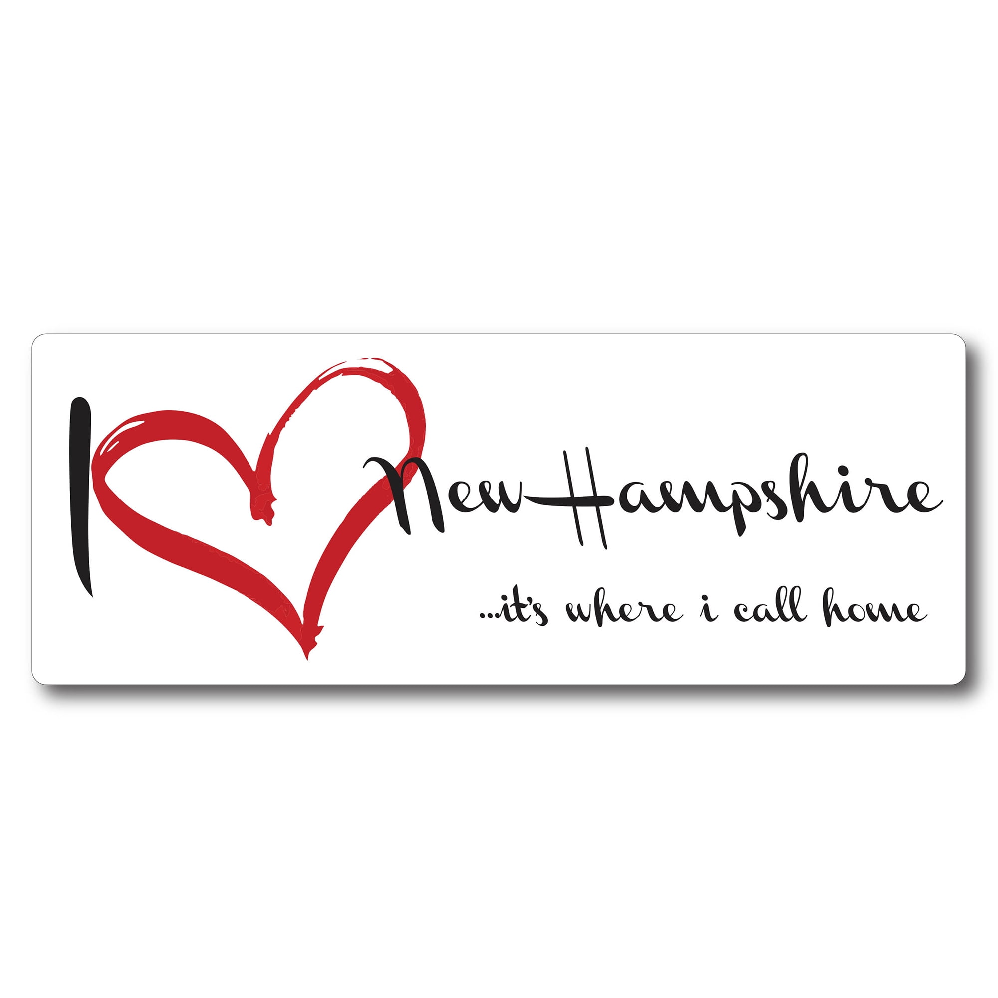 Magnet Me Up I Love New Hampshire, It's Where I Call Home US State ...