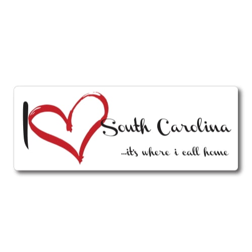 Magnet Me Up I Love South Carolina, It's Where I Call Home US State ...