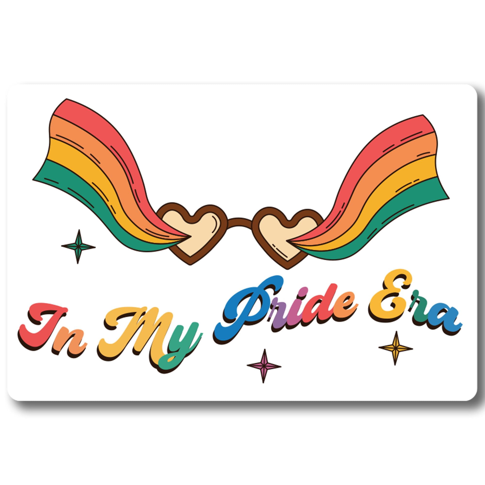 Magnet Me Up I'm in My Pride Era LGBTQ Magnet Decal, 6x4 Inch, Rainbow ...