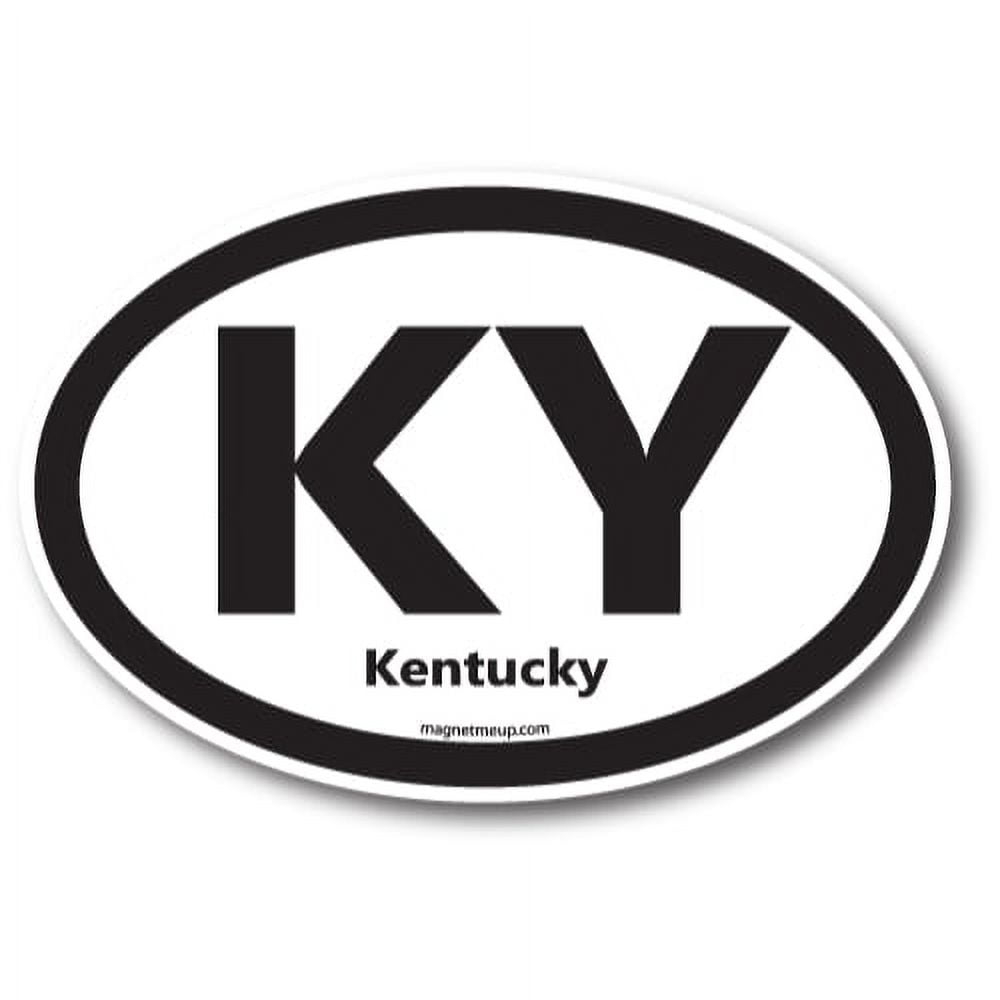 Magnet Me Up KY Kentucky US State Oval Magnet Decal, 4x6 In, Vinyl ...