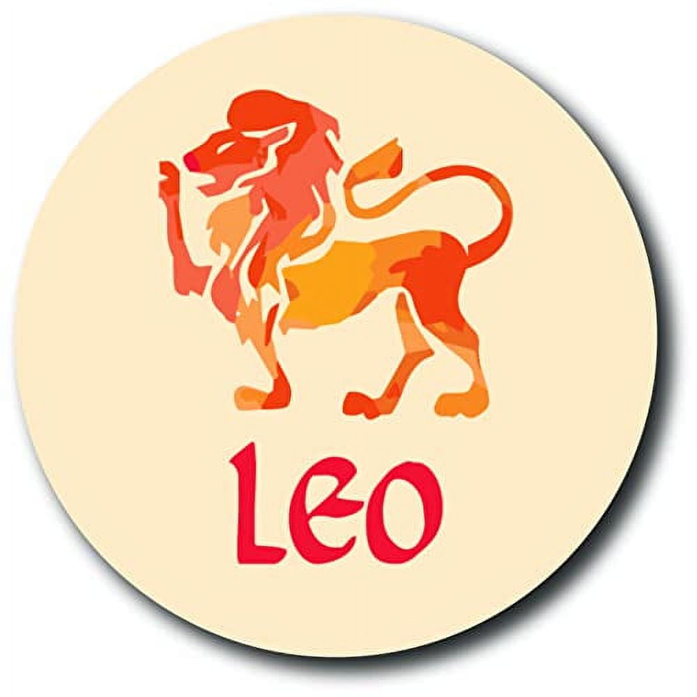 Magnet Me Up Leo Zodiac Sign Magnet Decal, 5 Inch Round, Vinyl ...