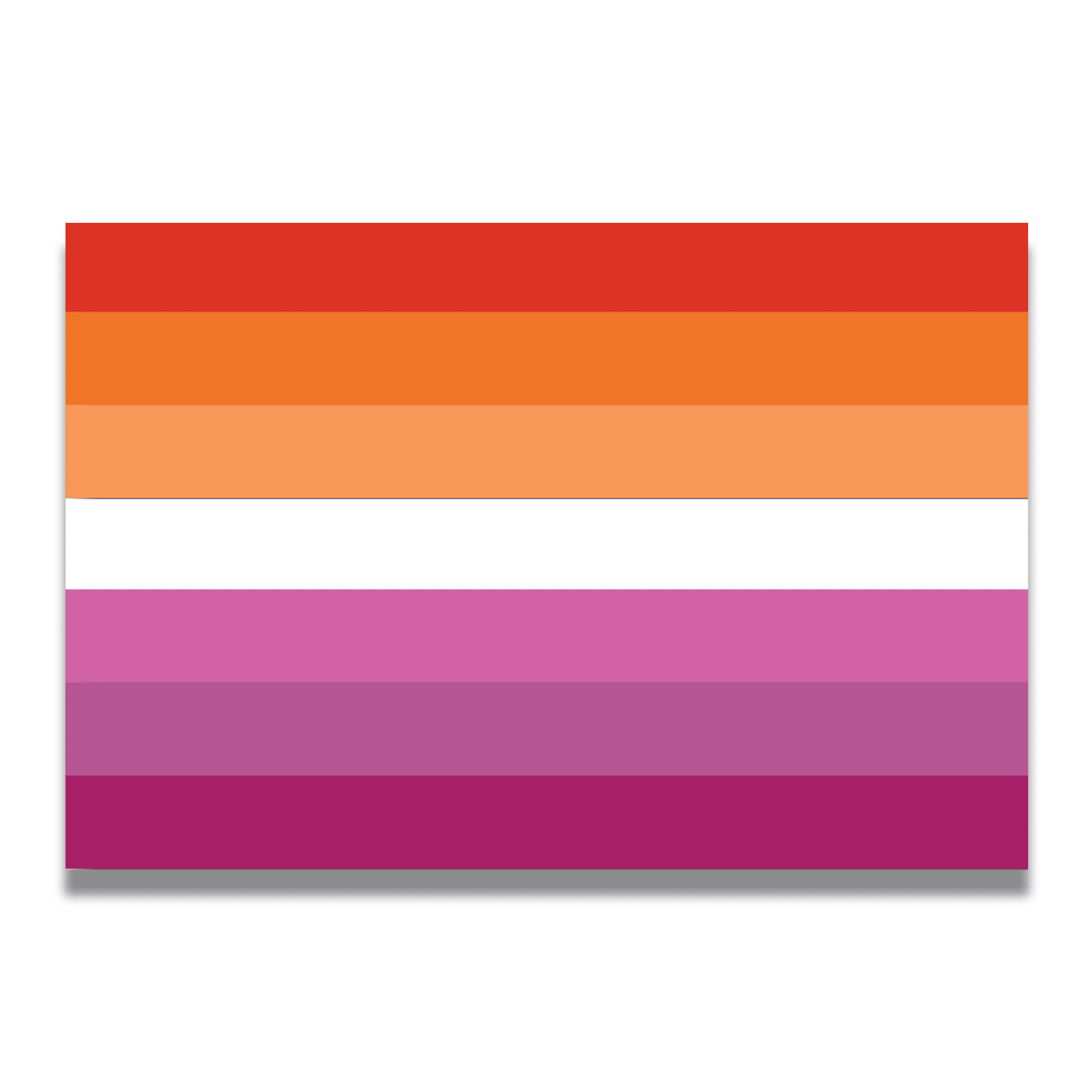 Magnet Me Up Lesbian Pride Flag Car Magnet Decal 4x6 Inches Heavy