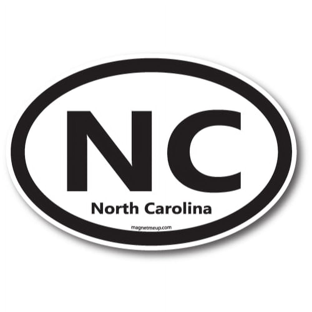 Magnet Me Up NC North Carolina US State Oval Magnet Decal, 4x6 In ...