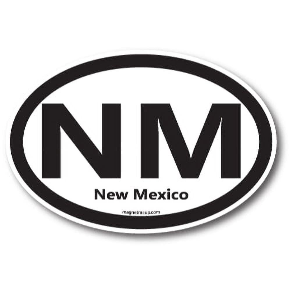 Magnet Me Up NM New Mexico US State Oval Magnet Decal, 4x6 In, Vinyl ...