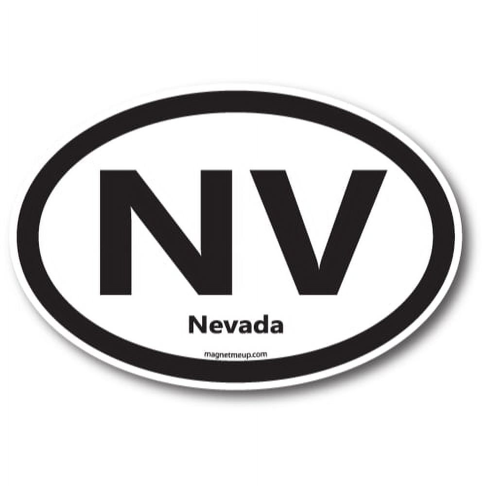 Magnet Me Up NV Nevada US State Oval Magnet Decal, 4x6 In, Vinyl ...