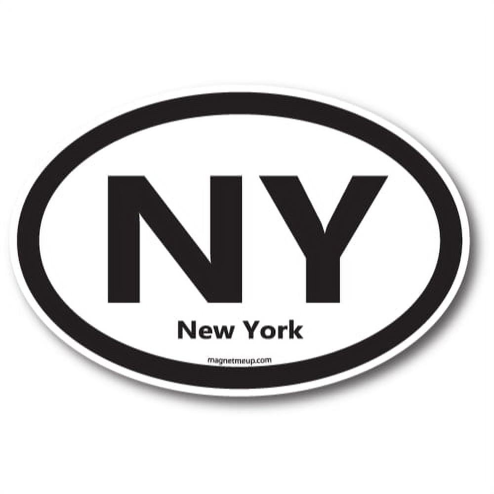 Magnet Me Up NY New York US State Oval Magnet Decal, 4x6 In, Vinyl ...
