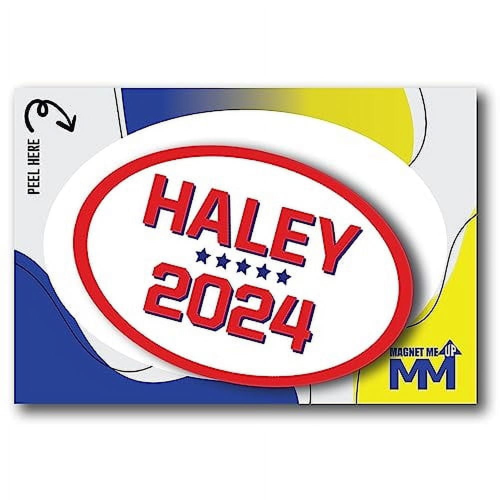 Magnet Me Up Nikki Haley Republican Political Party 2024 Adhesive Decal ...