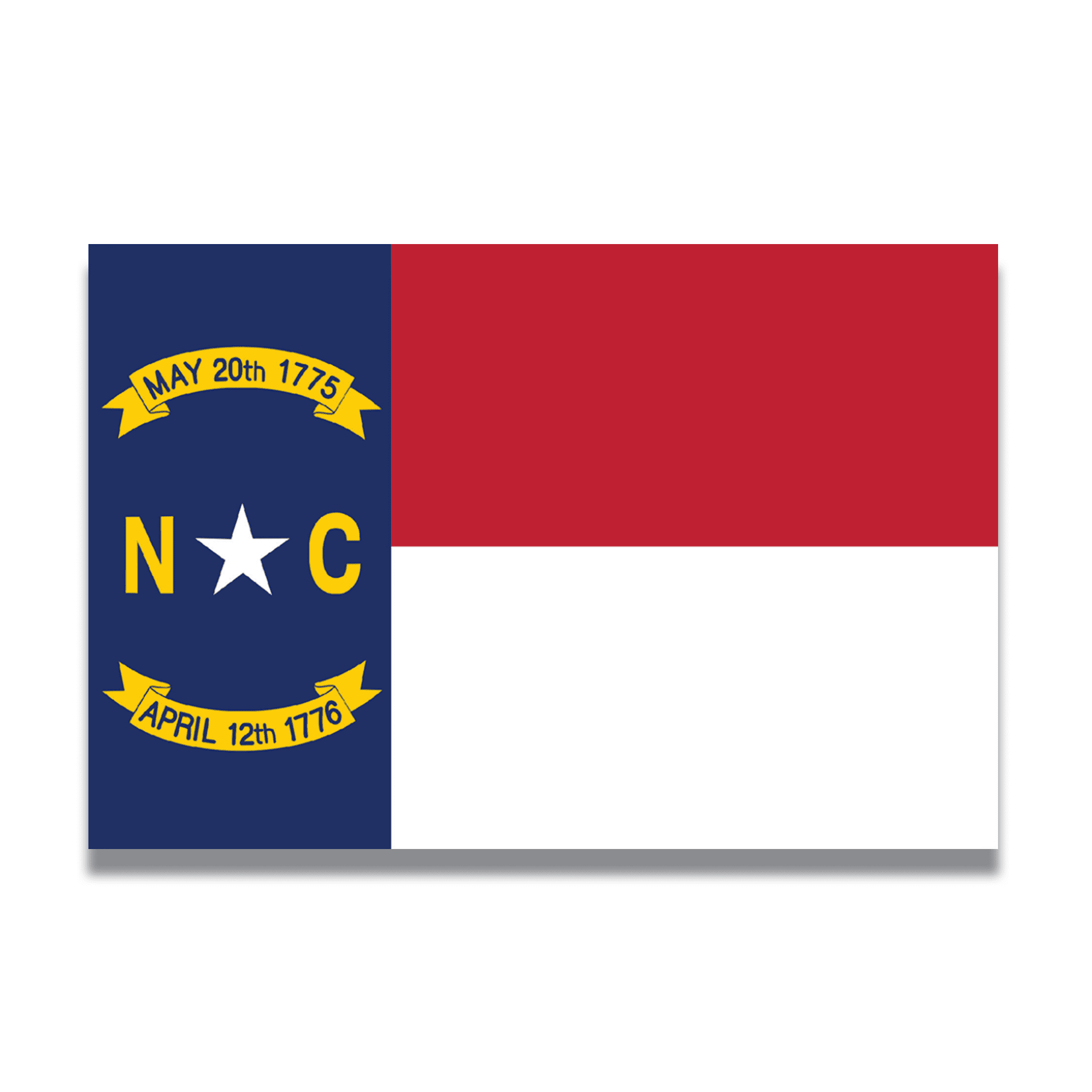 Magnet Me Up North Carolina US State Flag Vinyl Automotive Magnet Decal ...