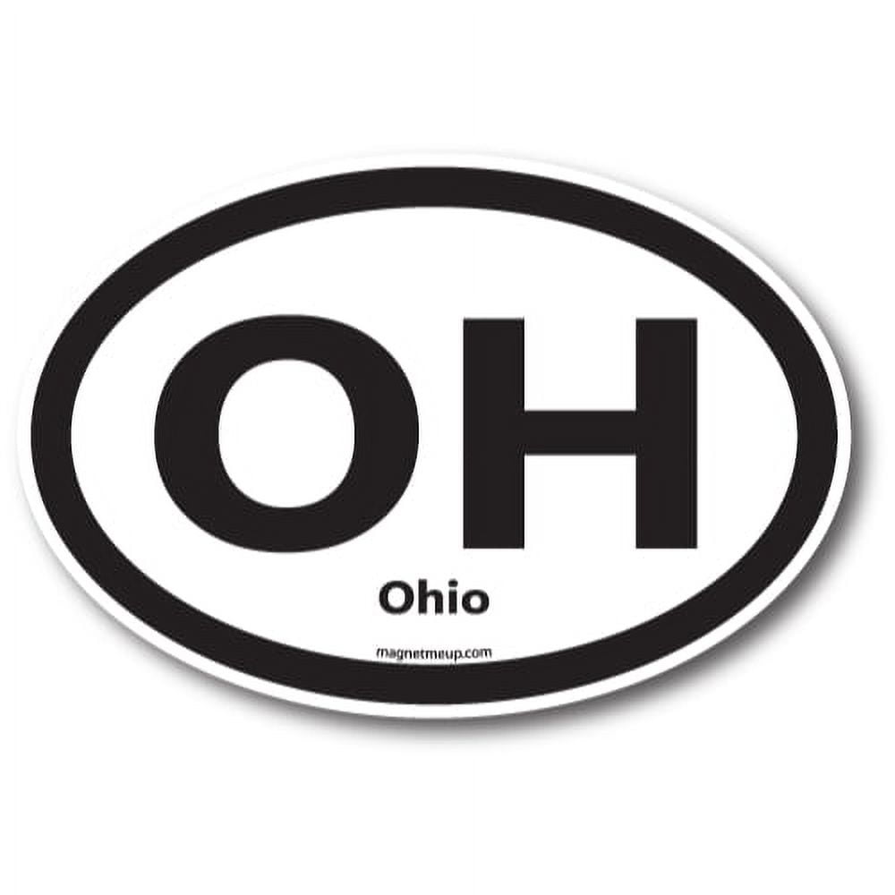 Magnet Me Up OH Ohio US State Oval Magnet Decal, 4x6 In, Vinyl ...