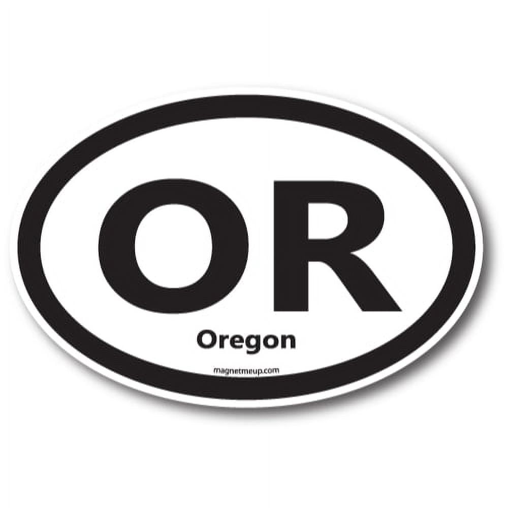 Magnet Me Up OR Oregon US State Oval Magnet Decal, 4x6 In, Vinyl ...