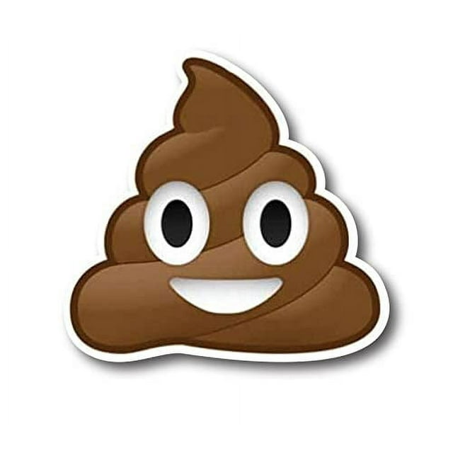 Magnet Me Up Poop Emoticon Magnet Decal, Cute Self-Expression ...