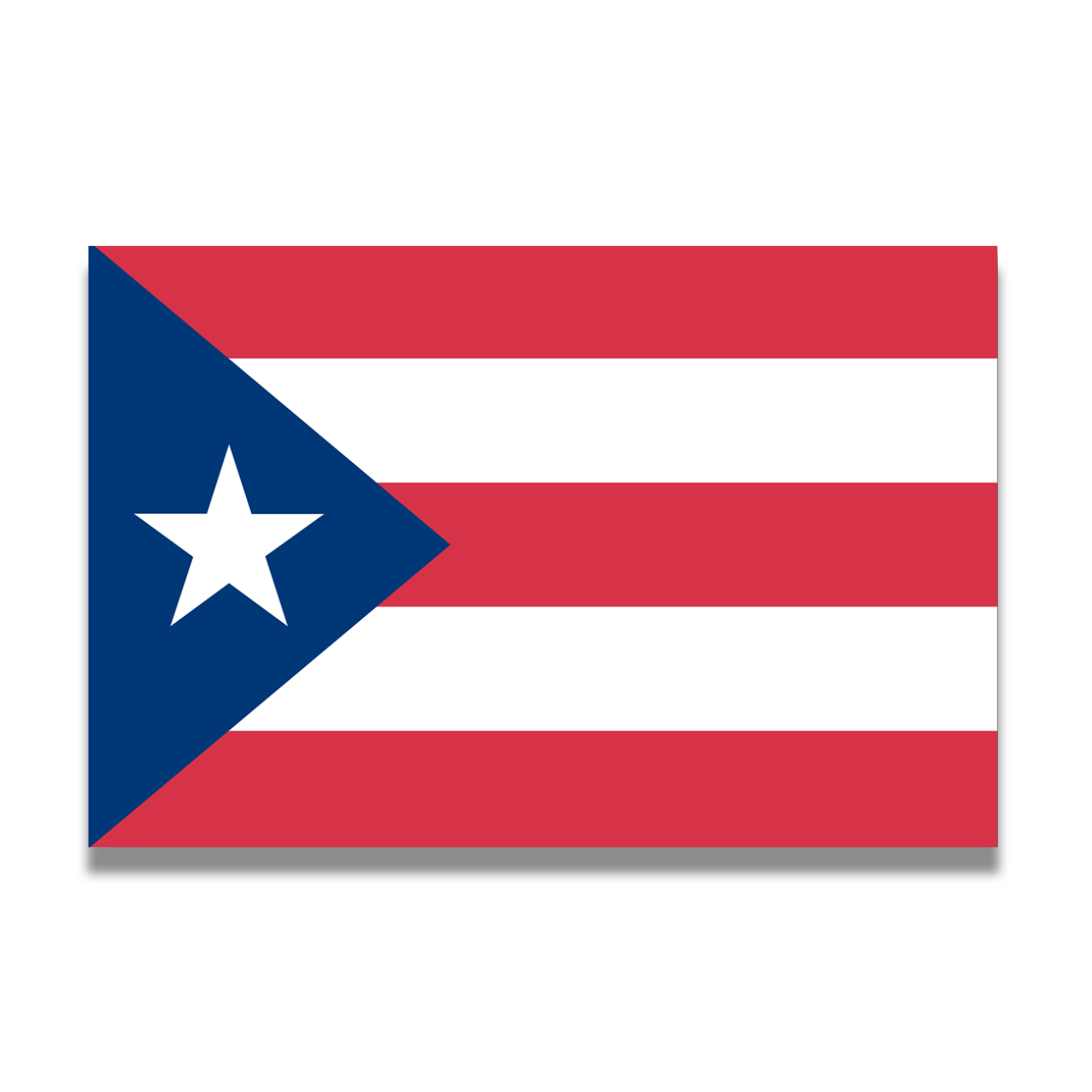 Puerto Rico Flag Sticker (Pack of 2) Vinyl Decal, Hibiscus Flower, "Amapola" - Walmart.com
