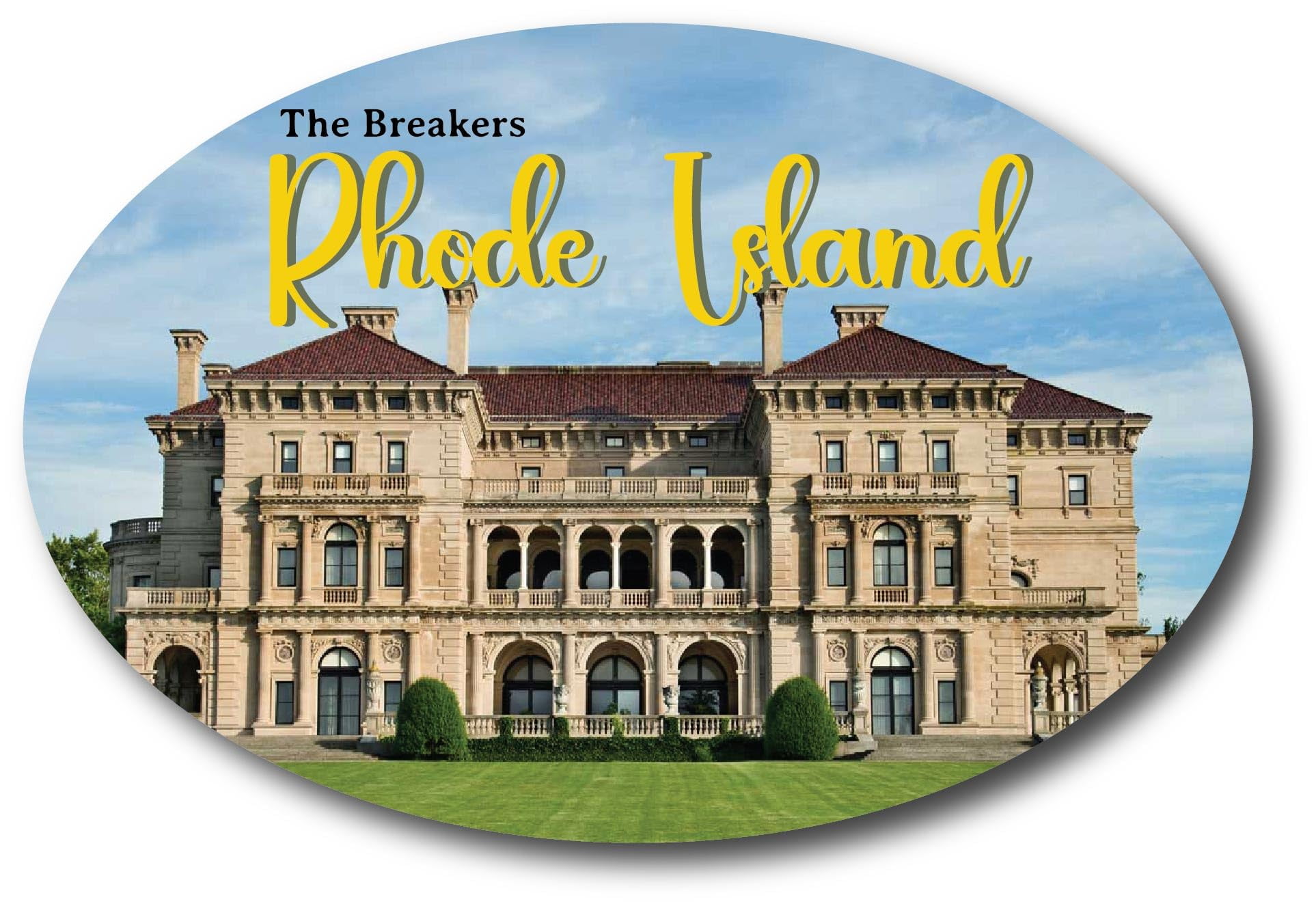 Magnet Me Up Rhode Island Iconic Mansion, The Breakers State Oval ...