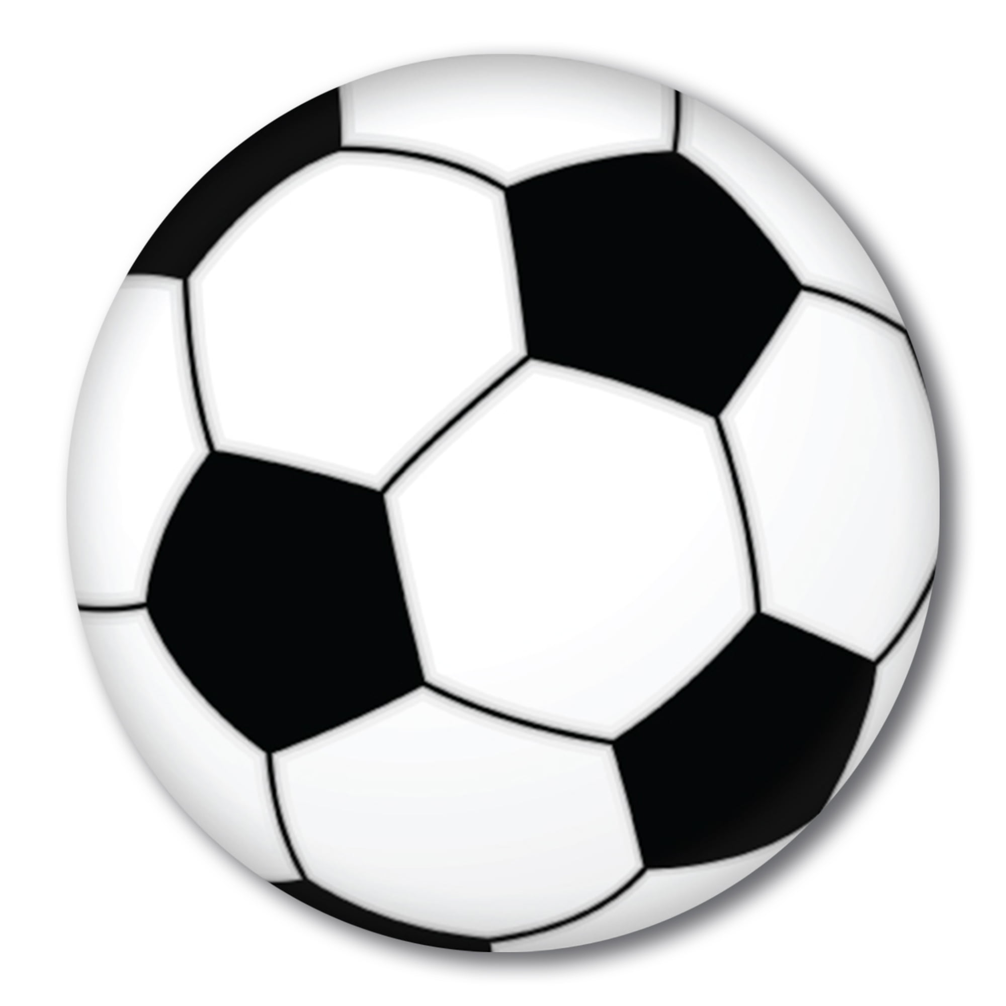 Magnet Me Up Soccer Ball Magnet Decal, 5 Inch Round, Vinyl Automotive ...