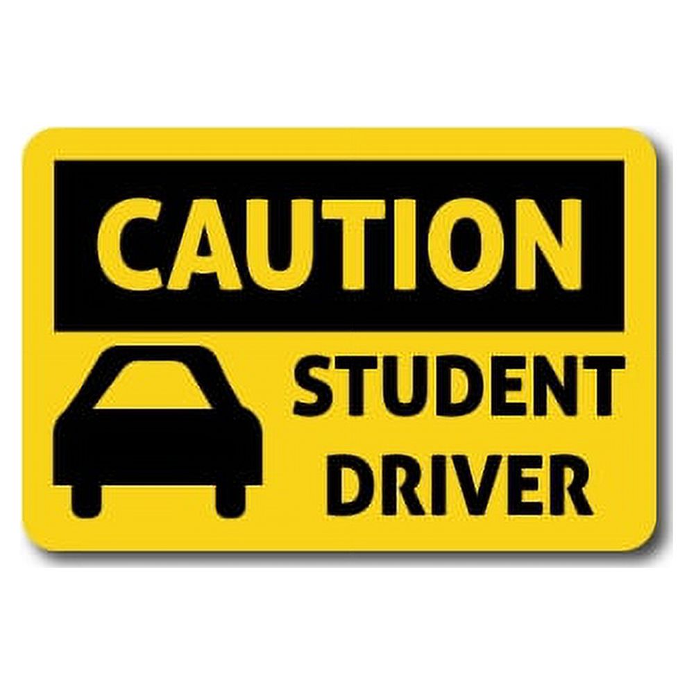 Caution Bad Driver Automotive Car Refrigerator Locker Vinyl Magnet ...