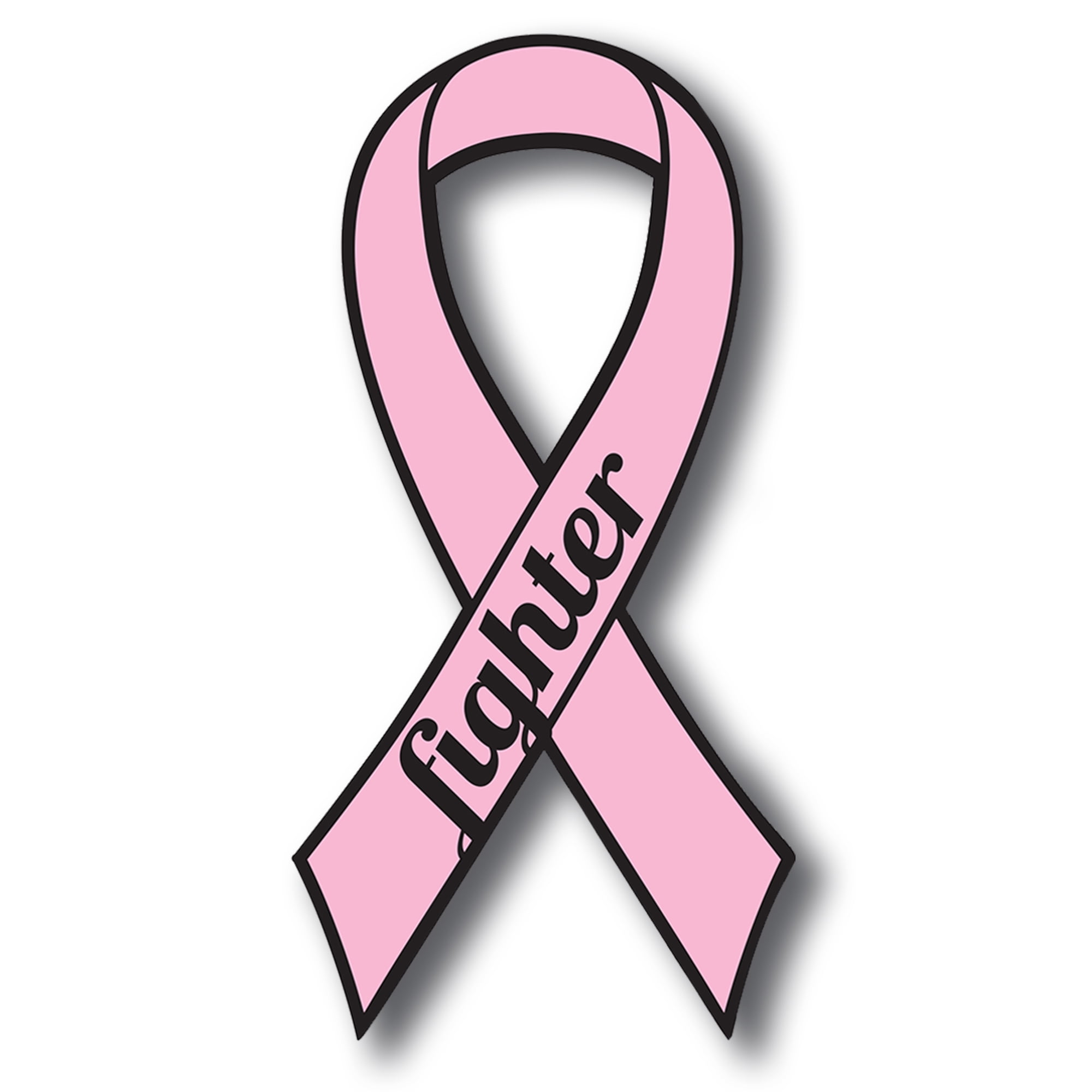Magnet Me Up Support Breast Cancer Fighter Pink Ribbon Magnet Decal, 3 ...