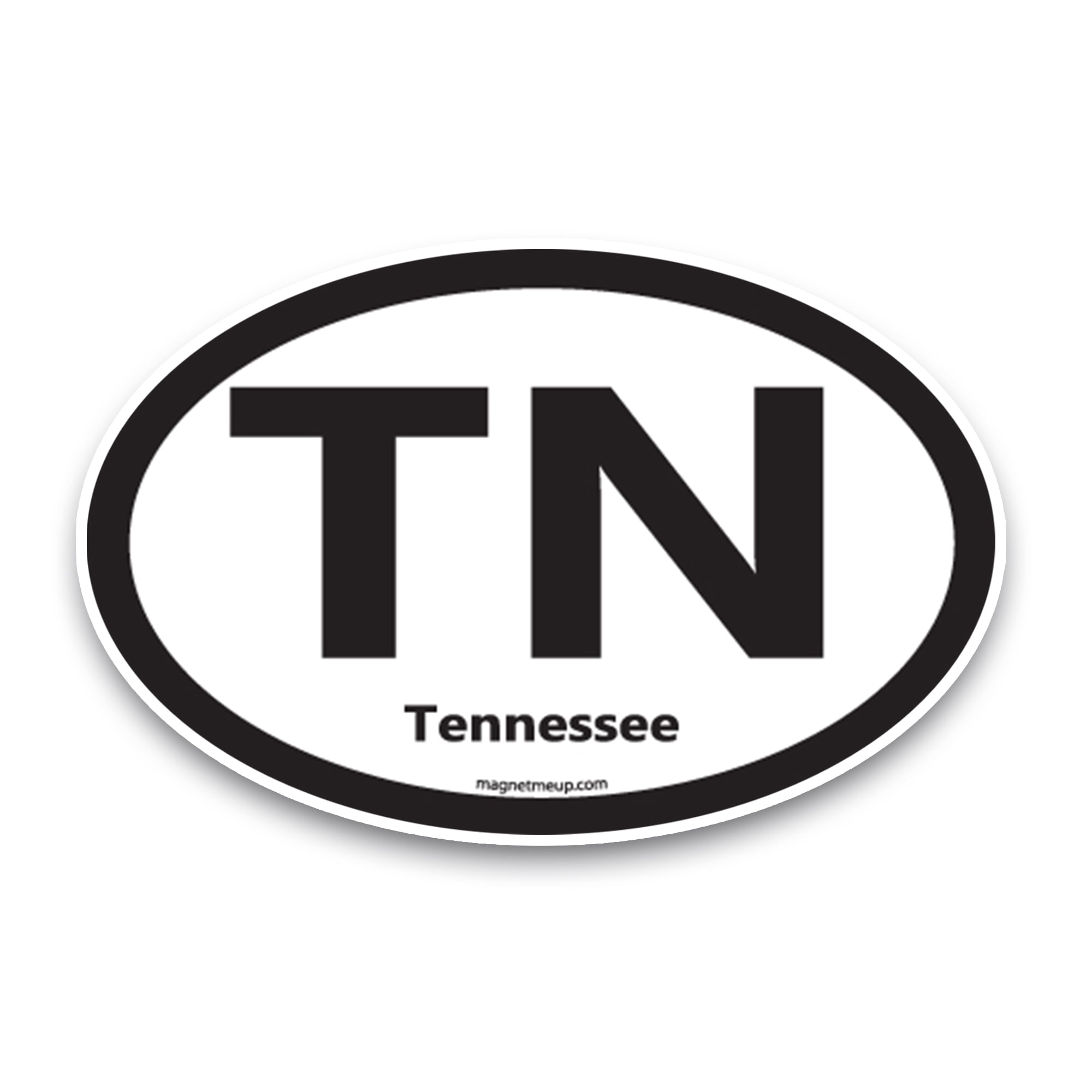 Magnet Me Up TN Tennessee US State Oval Magnet Decal, 4x6 In, Vinyl ...