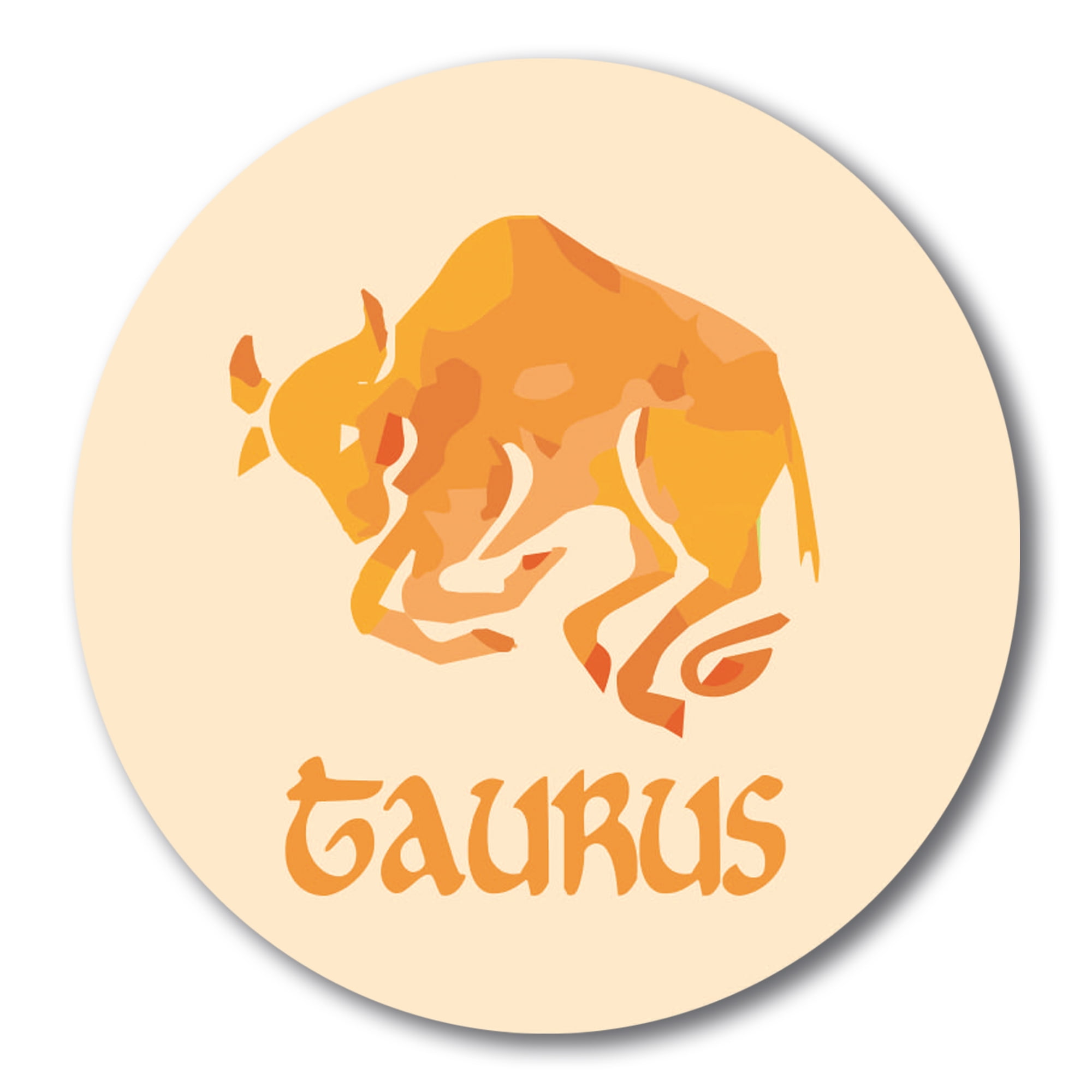 Magnet Me Up Taurus Zodiac Sign Magnet Decal, 5 Inch Round, Vinyl ...