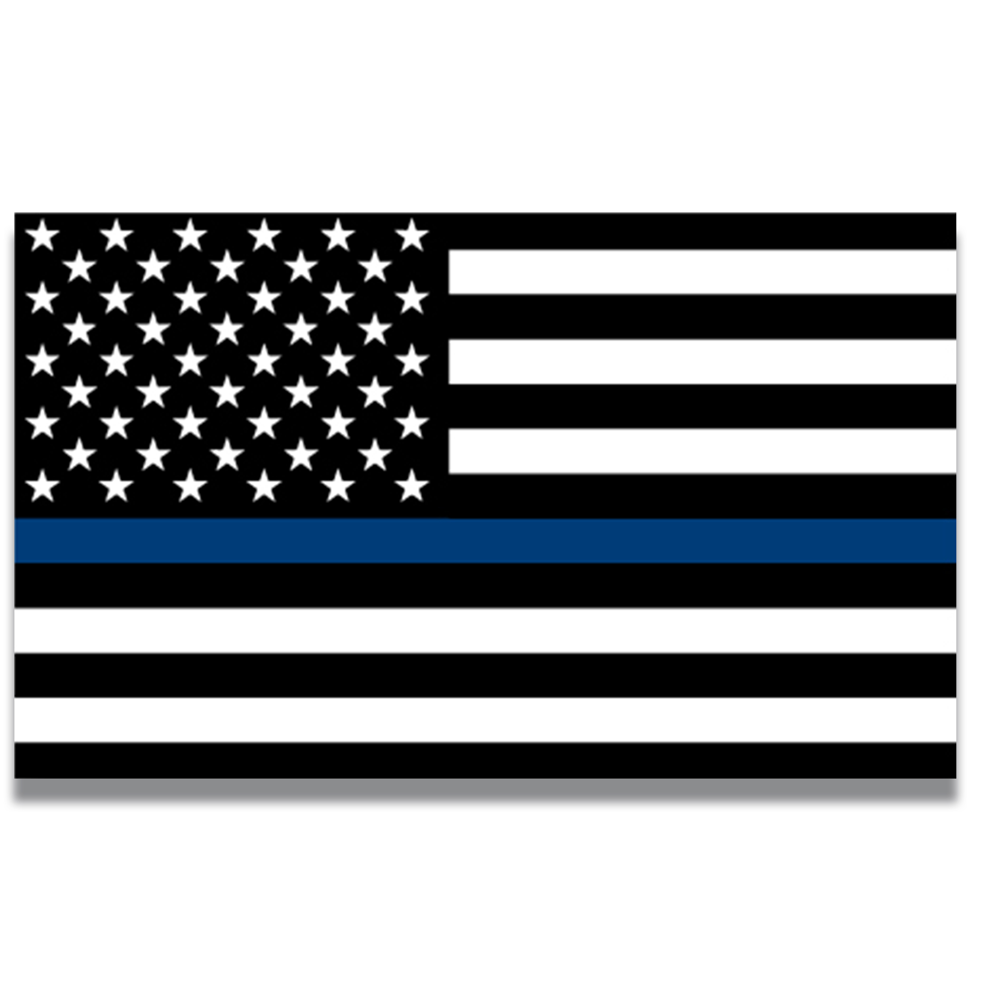 Support Law Enforcement Thin Blue Line Ribbon Police Automotive Car ...