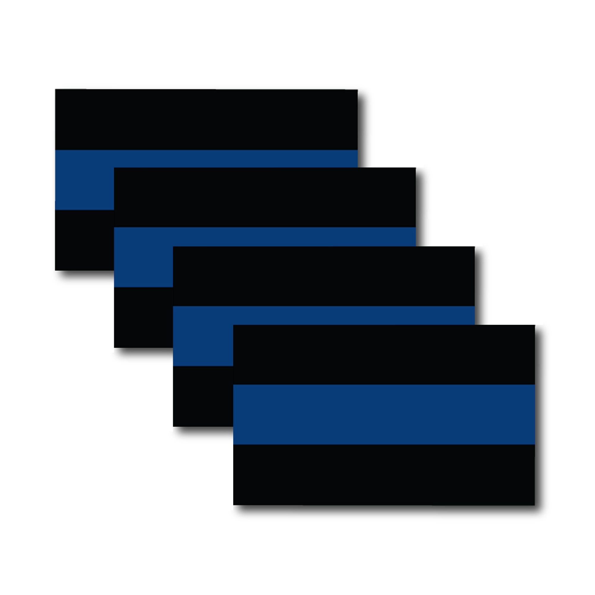 Support Law Enforcement Thin Blue Line Ribbon Police Automotive Car ...