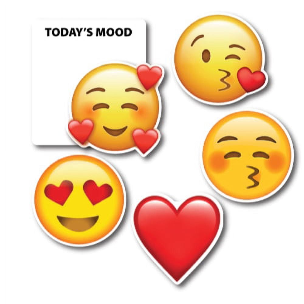 Magnet Me Up Today's Mood Happy Love Emoticon Magnet Decal Variety Pack ...