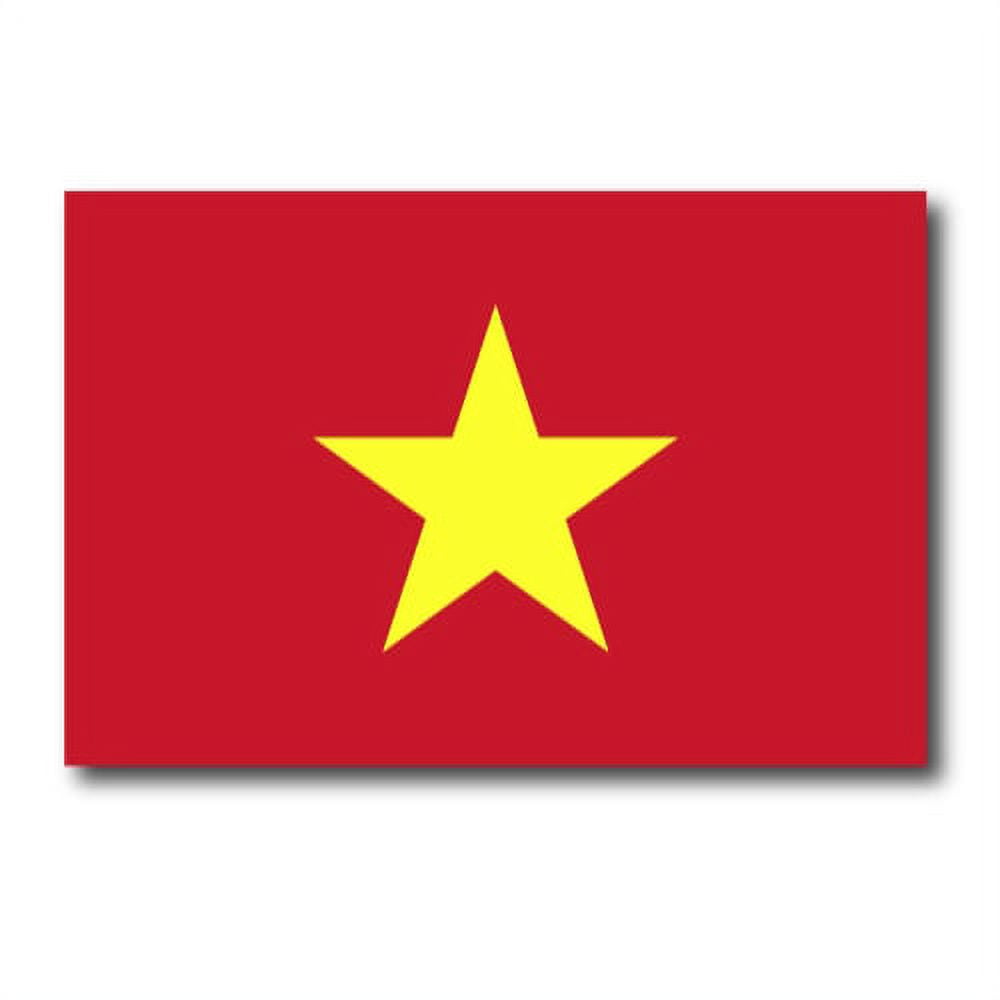 Magnet Me Up Vietnam Vietnamese Flag Vinyl Automotive Magnet Decal, 4x6 ...