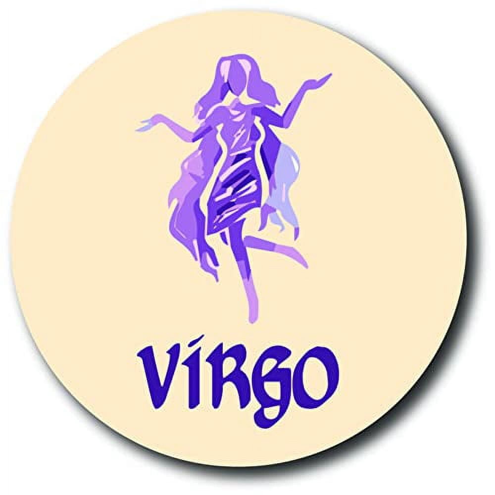 Magnet Me Up Virgo Zodiac Sign Magnet Decal, 5 Inch Round, Vinyl ...
