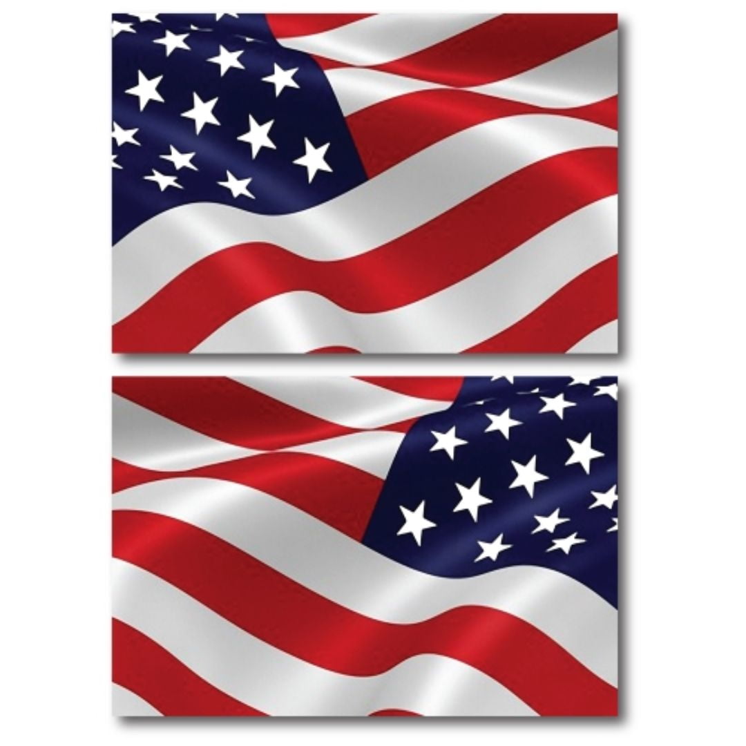 Magnet Me Up Waving American Flag Magnet Decals, 4x6 in, Opposing 2 Pk ...