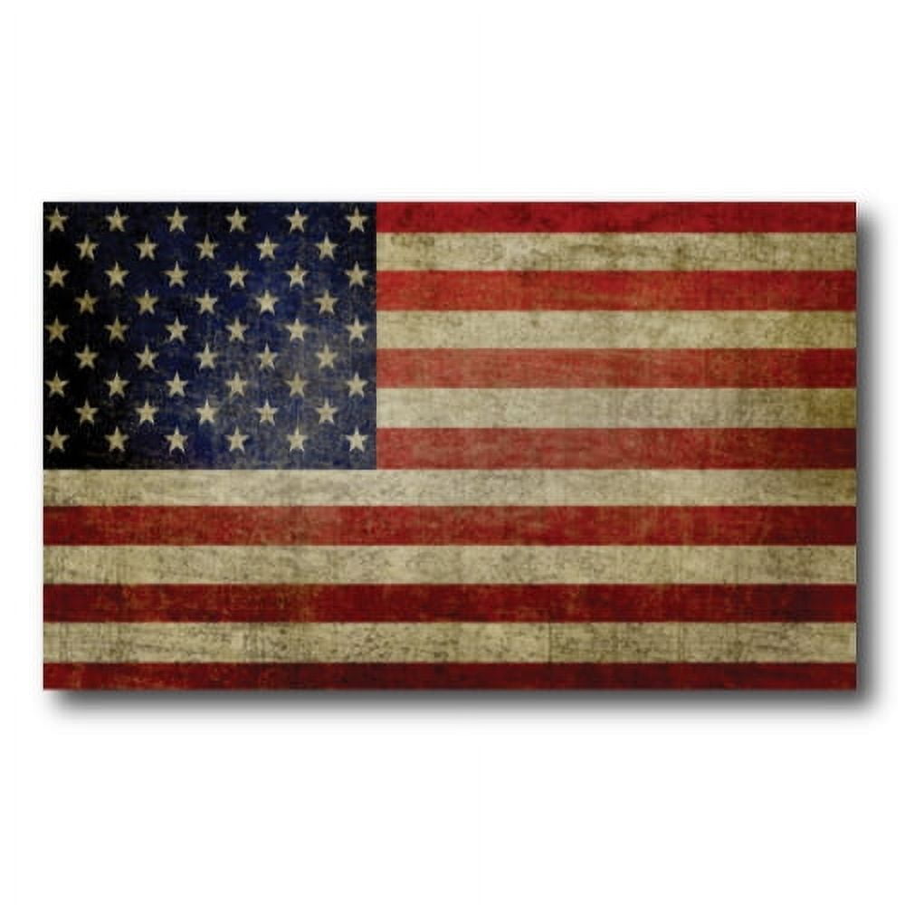 Magnet Me Up Weathered American Flag Vinyl Automotive Magnet, 3x5 ...