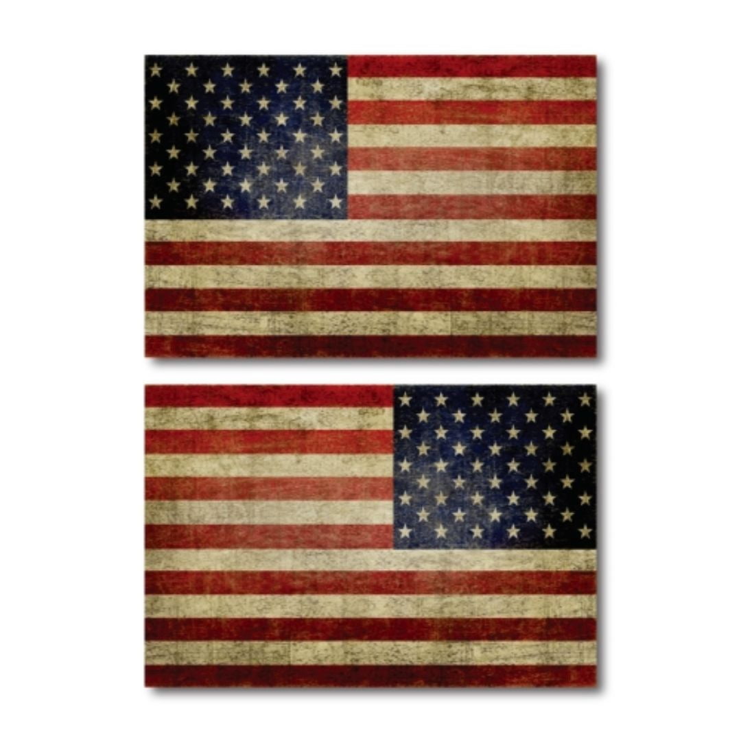 Magnet Me Up Weathered American Flag Vinyl Magnet Decals, 4x6 In ...