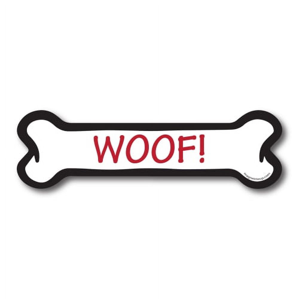 Woof! Dog Bone Car Magnet By Magnet Me Up 2x7" Dog Bone Auto Truck ...