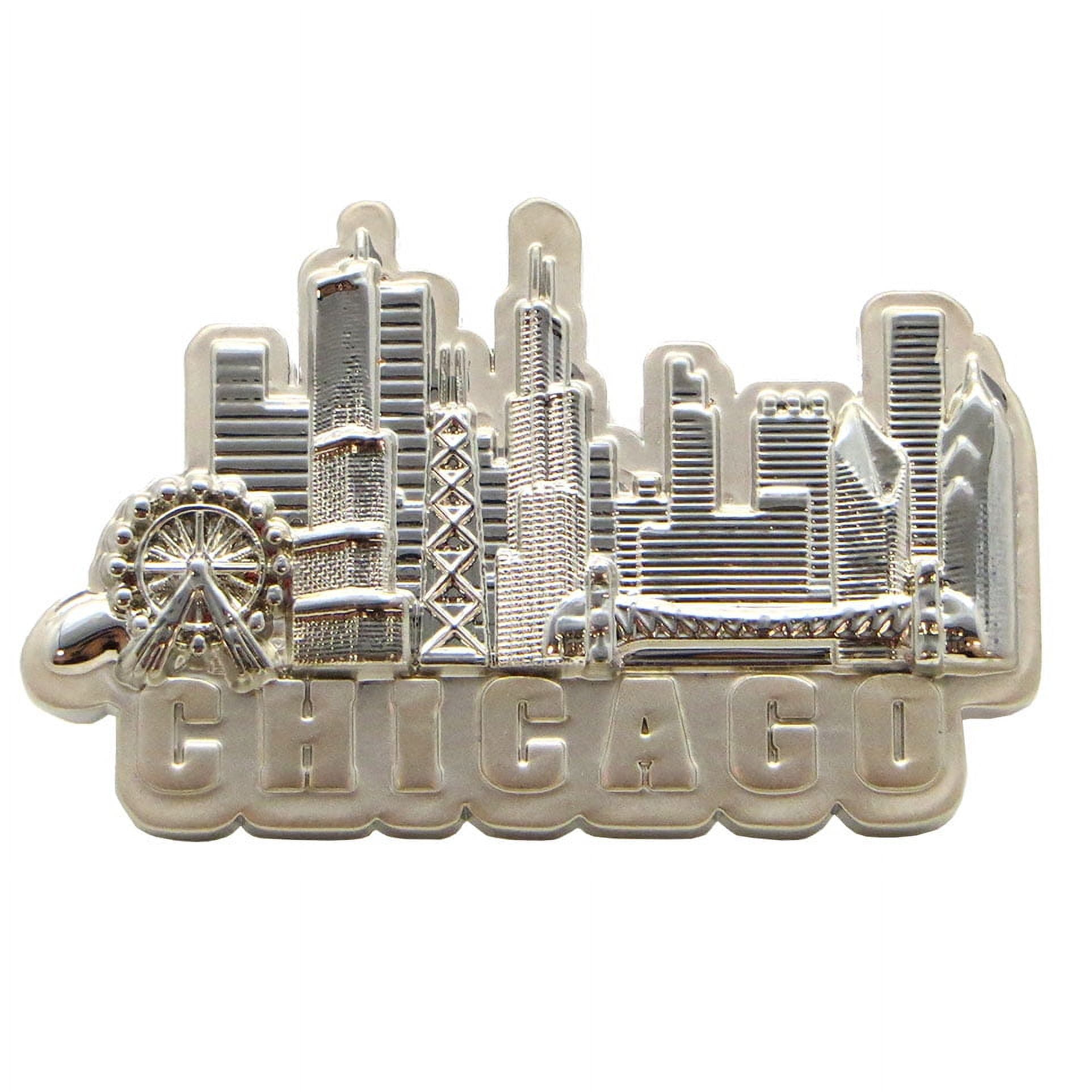 Magnet Metal Chicago Skyline - Walmart Business Supplies