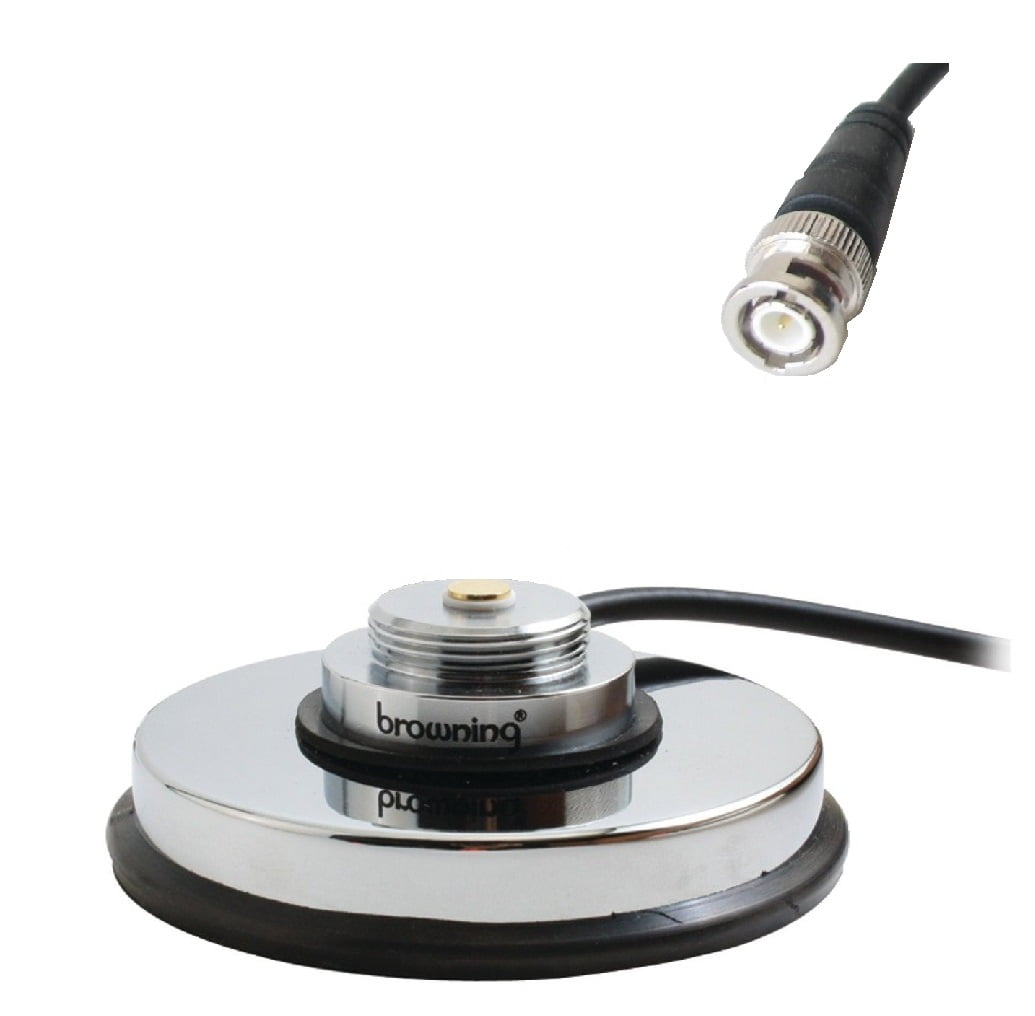 Magnet Mount 3.5" NMO With BNC Connector, Rubber Boot. For Mobile Radio ...