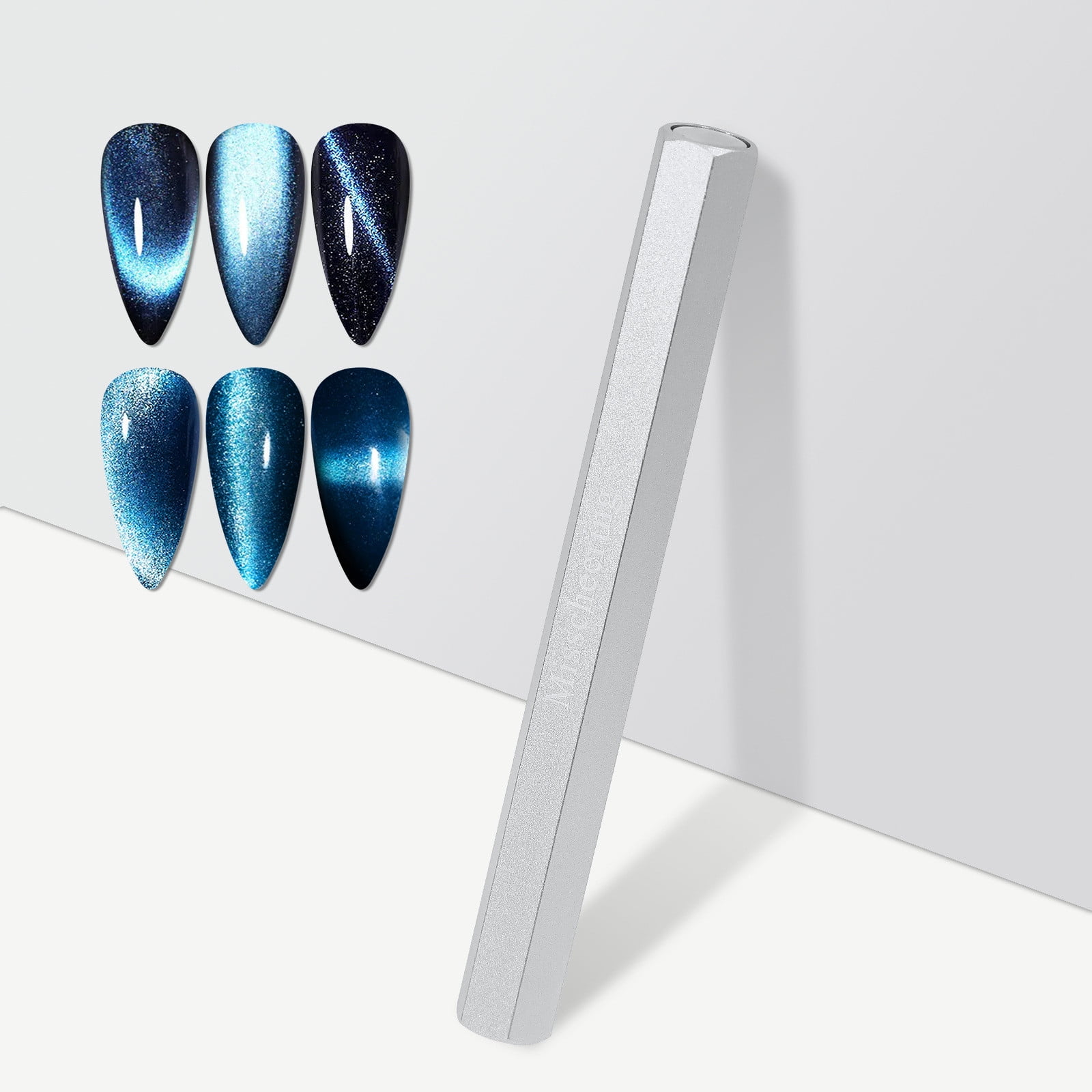 Magnet Nail Art Tool Double-Ended Hexagonal Magnet Stick | Cat Eye Nail ...