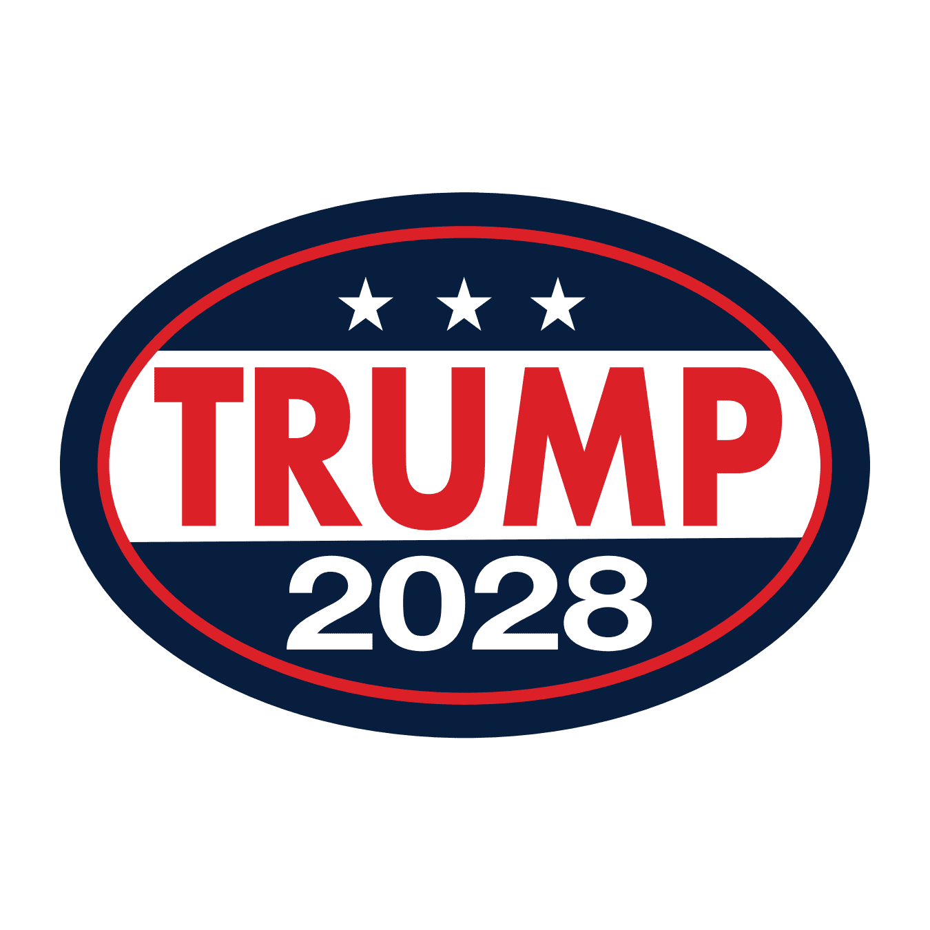 Magnet, Oval Campaign Magnet, Donald Trump 2028, Republican, GOP, MAGA ...