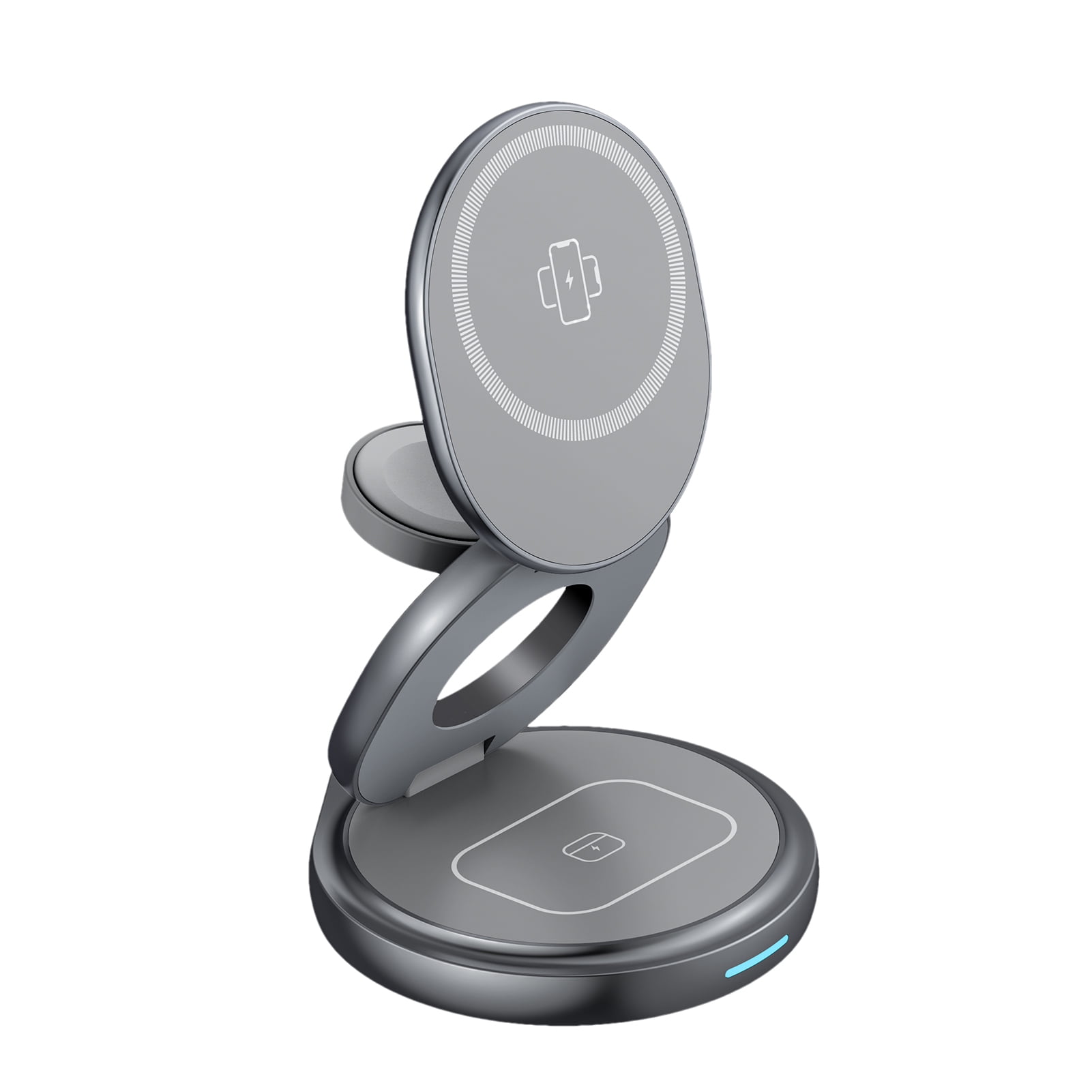 Magnet Phone Charger, Foldable Magnetic Charger 3 in 1 Charger Stand ...