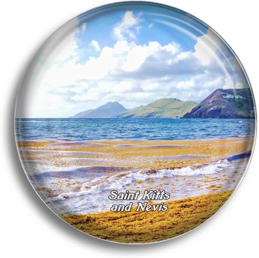 Magnet Seven Mile Beach Grand Cayman UK Glass Magnets for Refrigerator ...