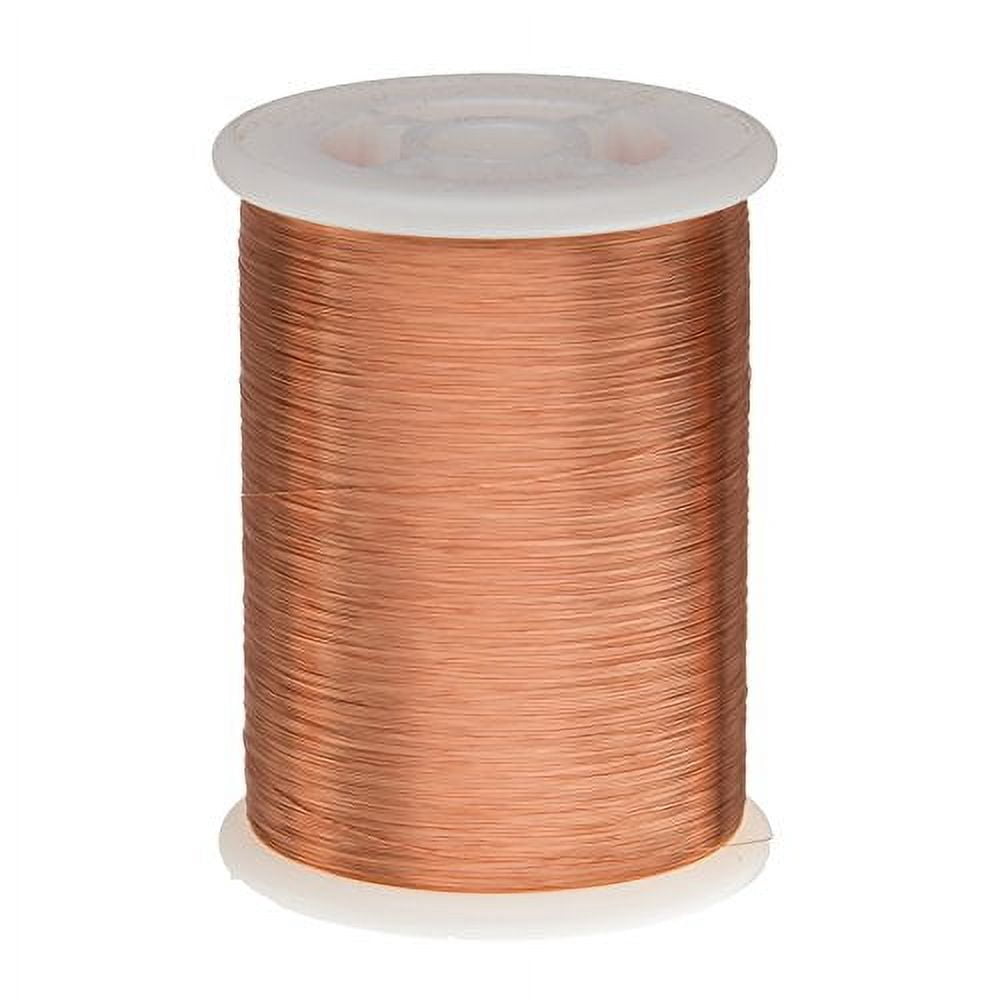 Magnet Wire, Enameled Copper Wire, 35 AWG, 1.0 Lbs, 10213' Length, 0. ...