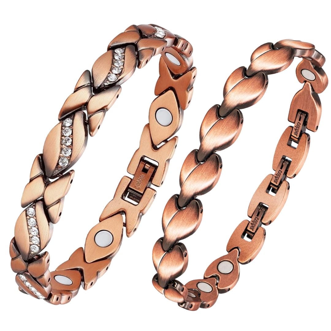 Wollet Copper Magnetic Bracelets for Women, 99.9% Pure Copper ...