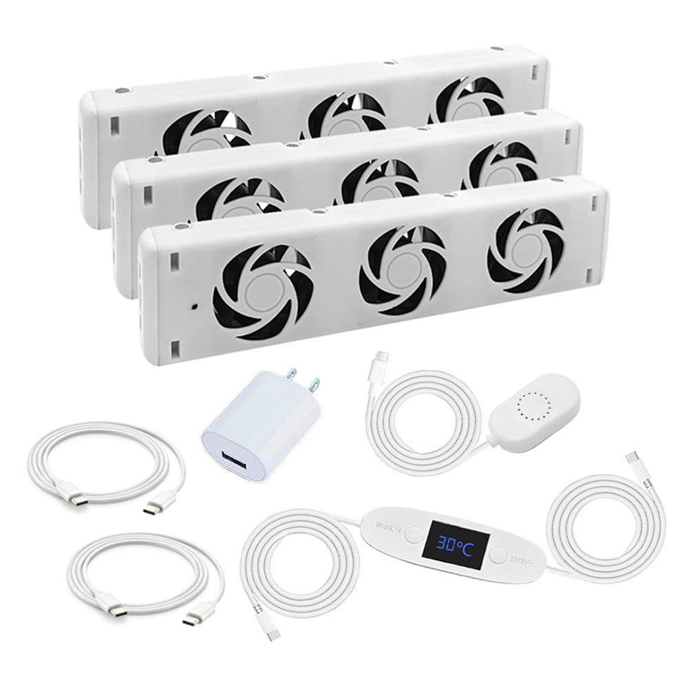 Magnetic 3-Fan Fireplace Radiator: Smart Cooling for Efficient Heat ...